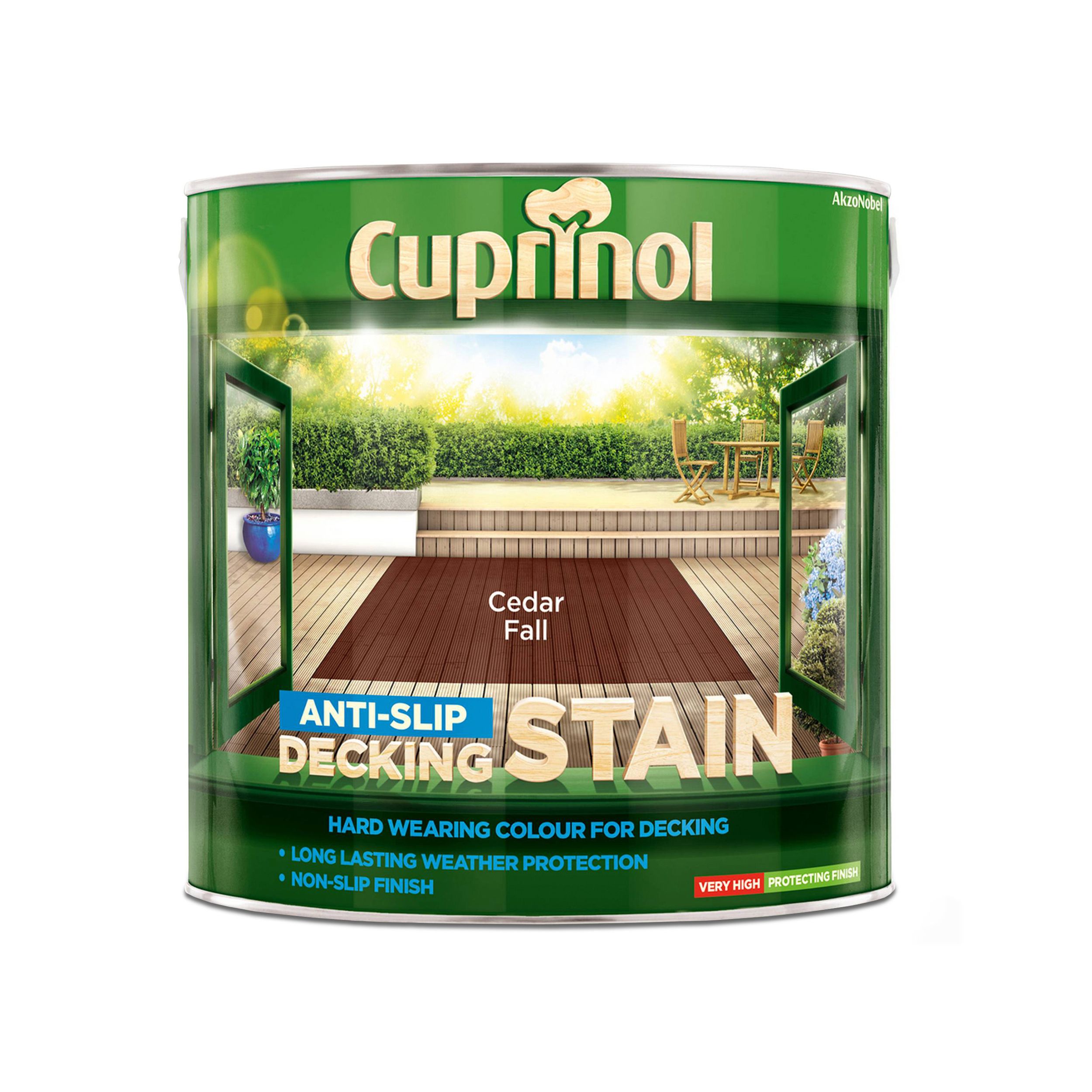 Cuprinol Cedar fall Matt Decking Wood stain, 2.5L | DIY at B&Q