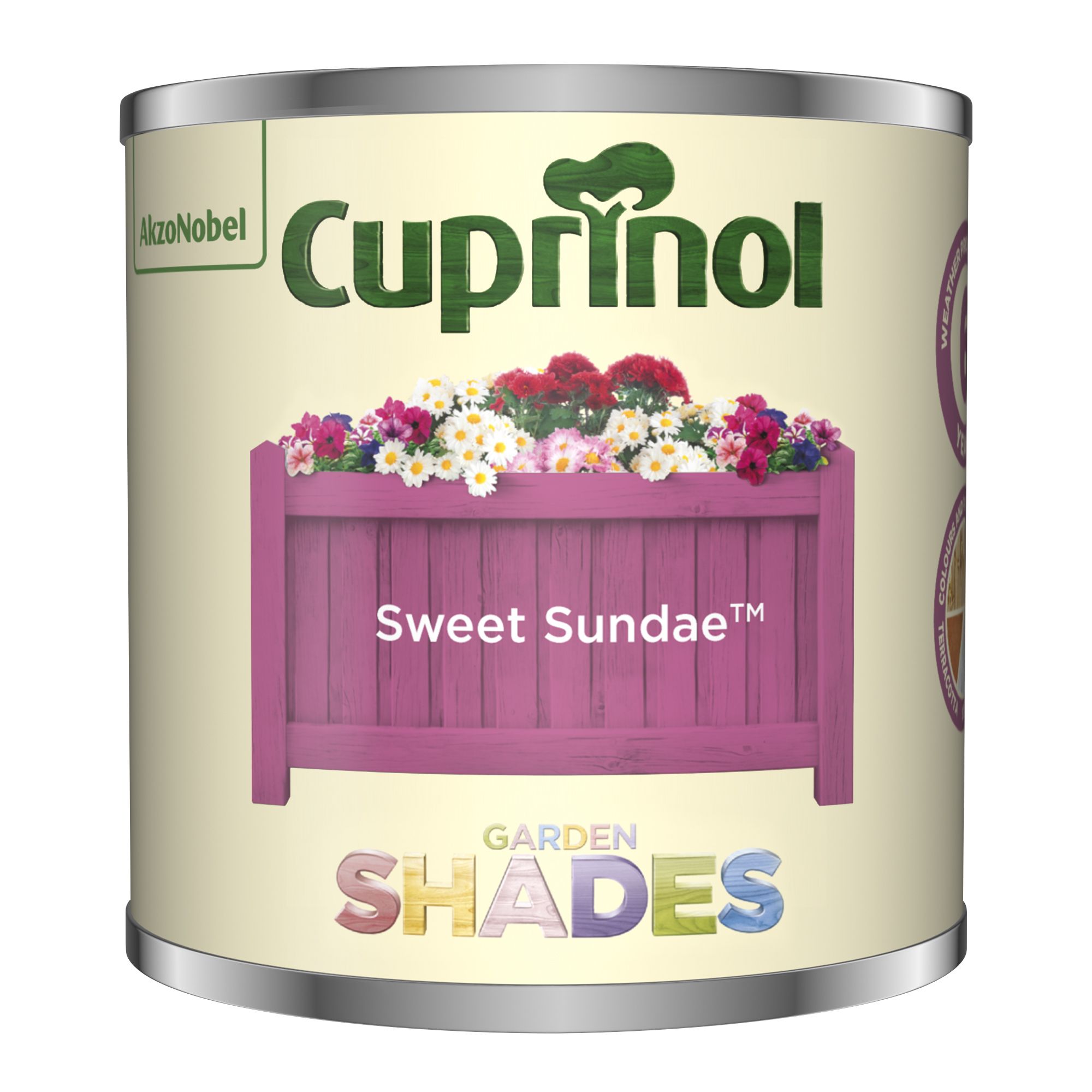 Cuprinol Garden shades Sweet Sundae Matt Wood paint, 125ml Tester pot ...