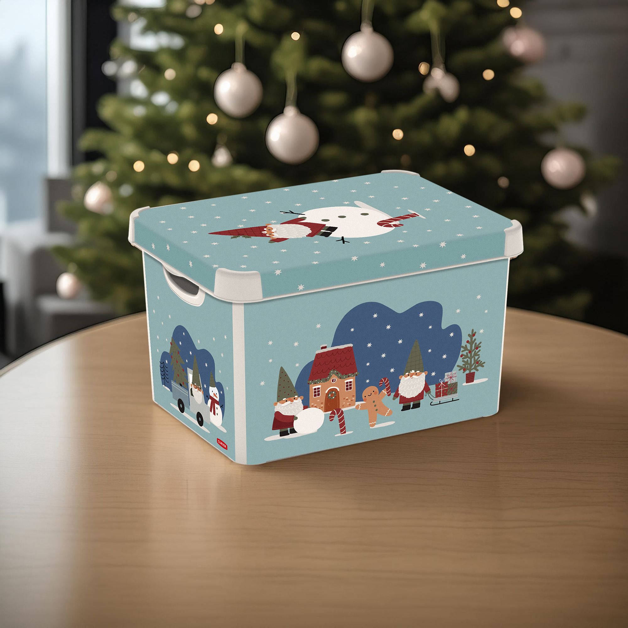 Curver Gnomes Christmas storage box (L) 400mm x (W) 300mm