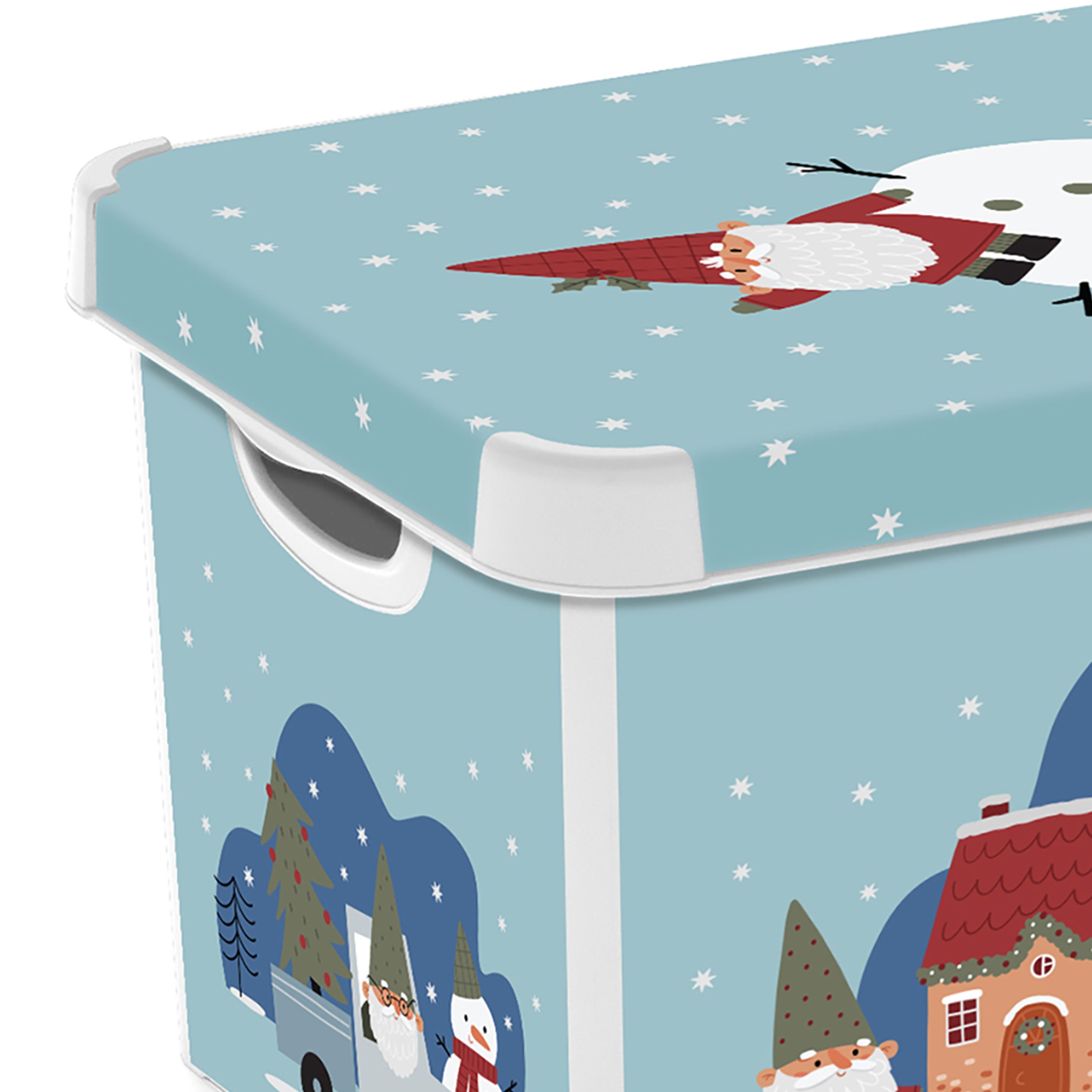 Curver Gnomes Christmas storage box (L) 400mm x (W) 300mm