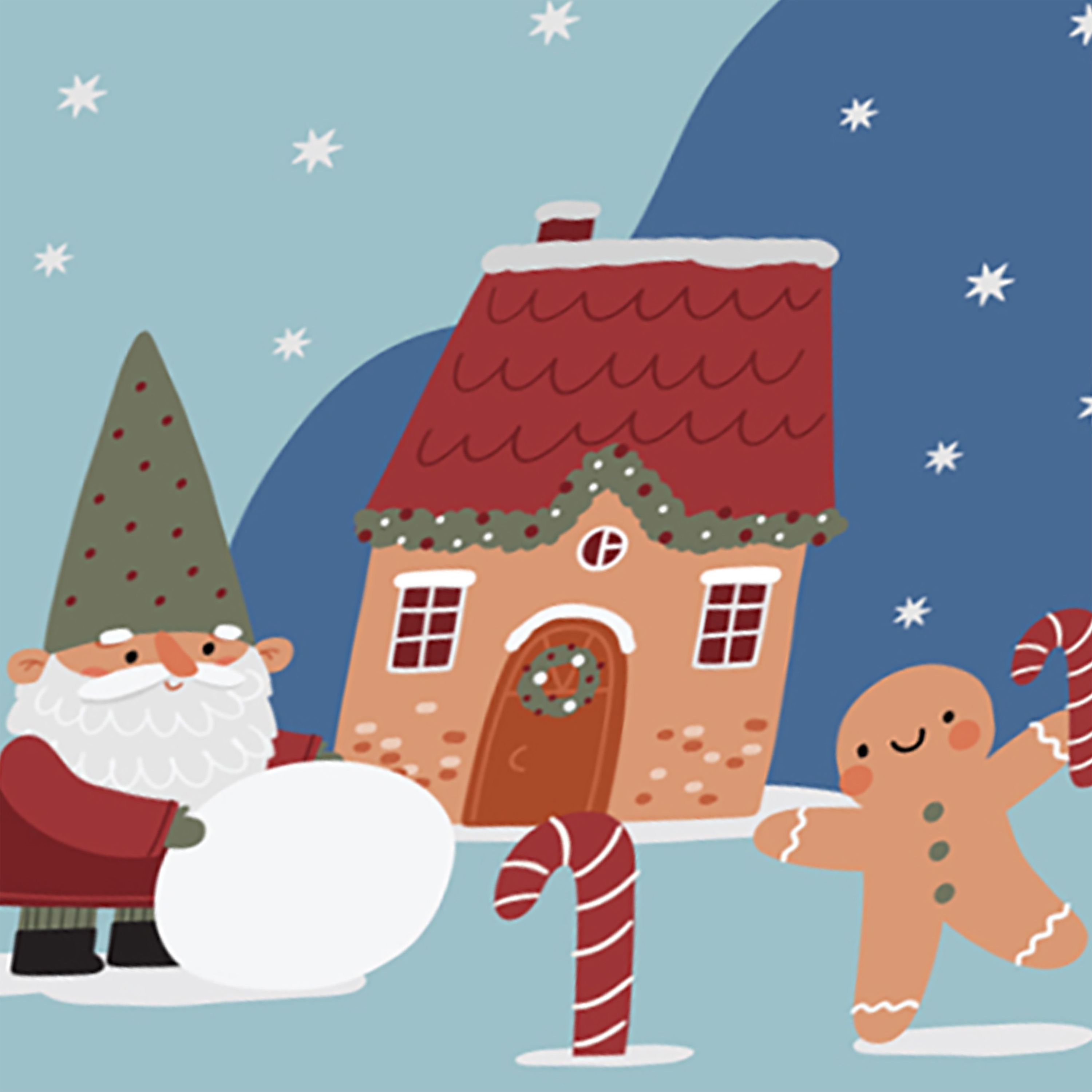 Curver Gnomes Christmas storage box (L) 400mm x (W) 300mm