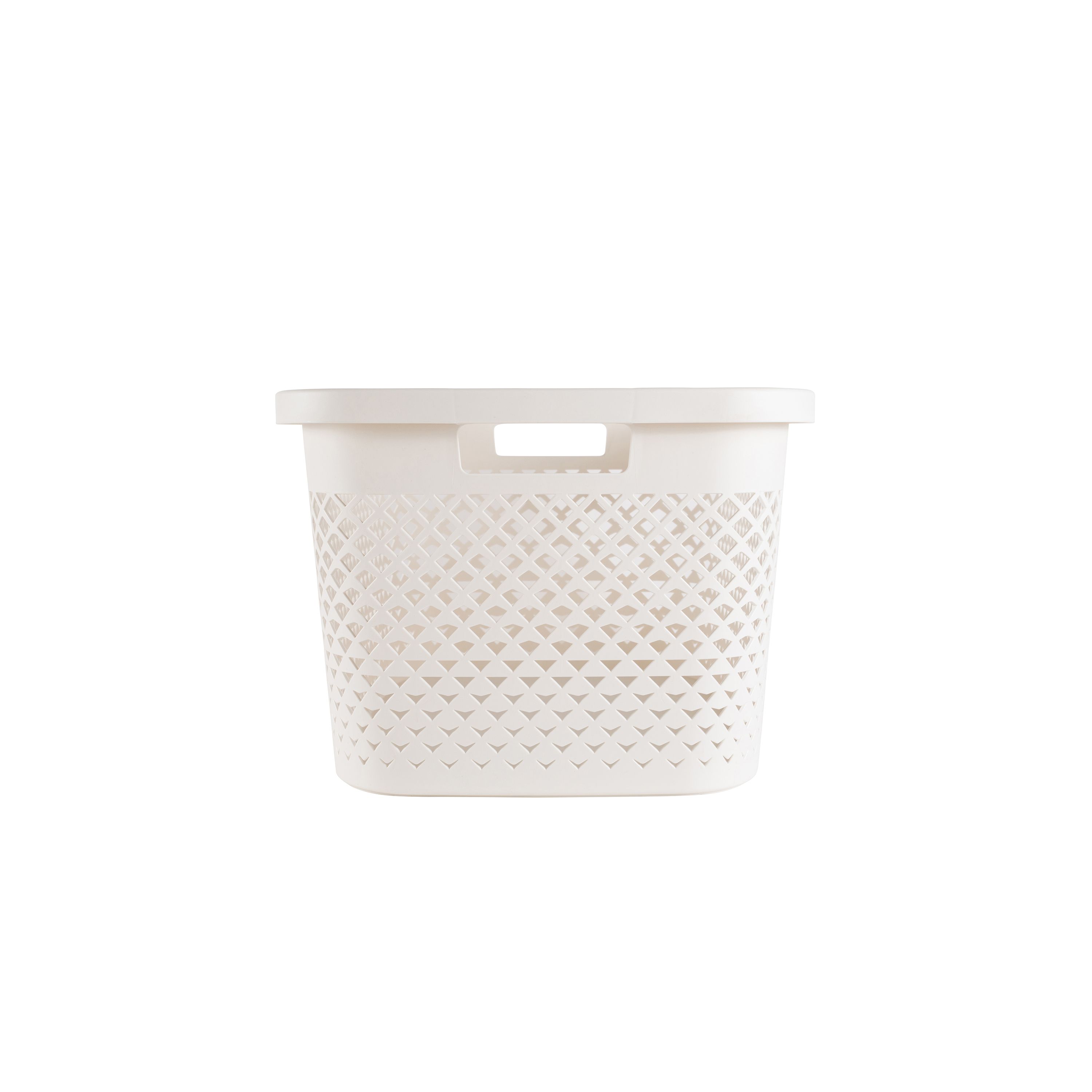 Curver Pure Oasis White Plastic Laundry basket, 47L