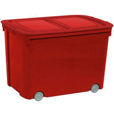Curver Red 70L Storage box | DIY at B&Q