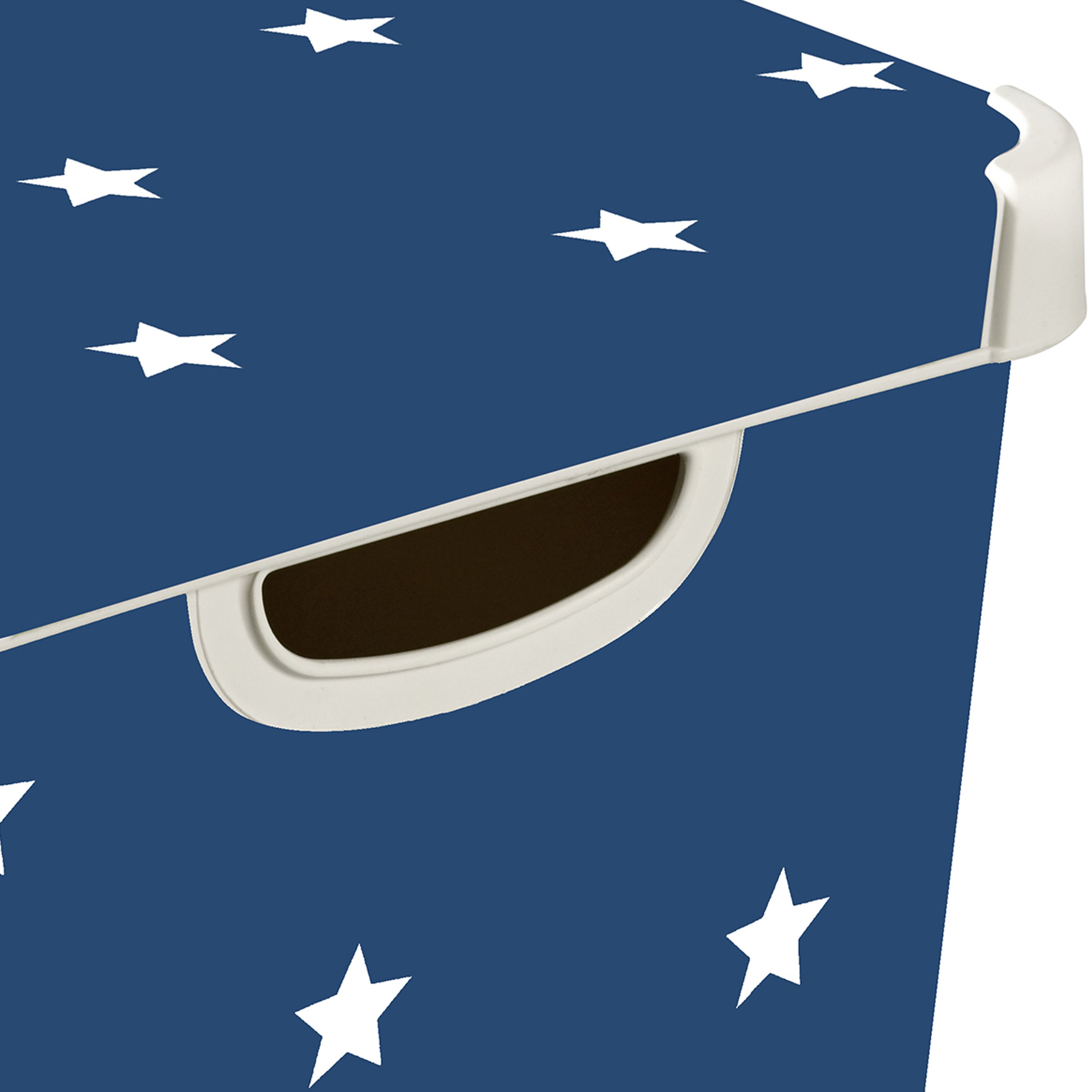 Curver Stockholm Deco Blue & White Stars 22L Large Plastic Stackable ...