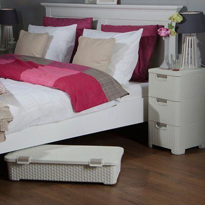 Curver Vintage white Plastic Tower unit