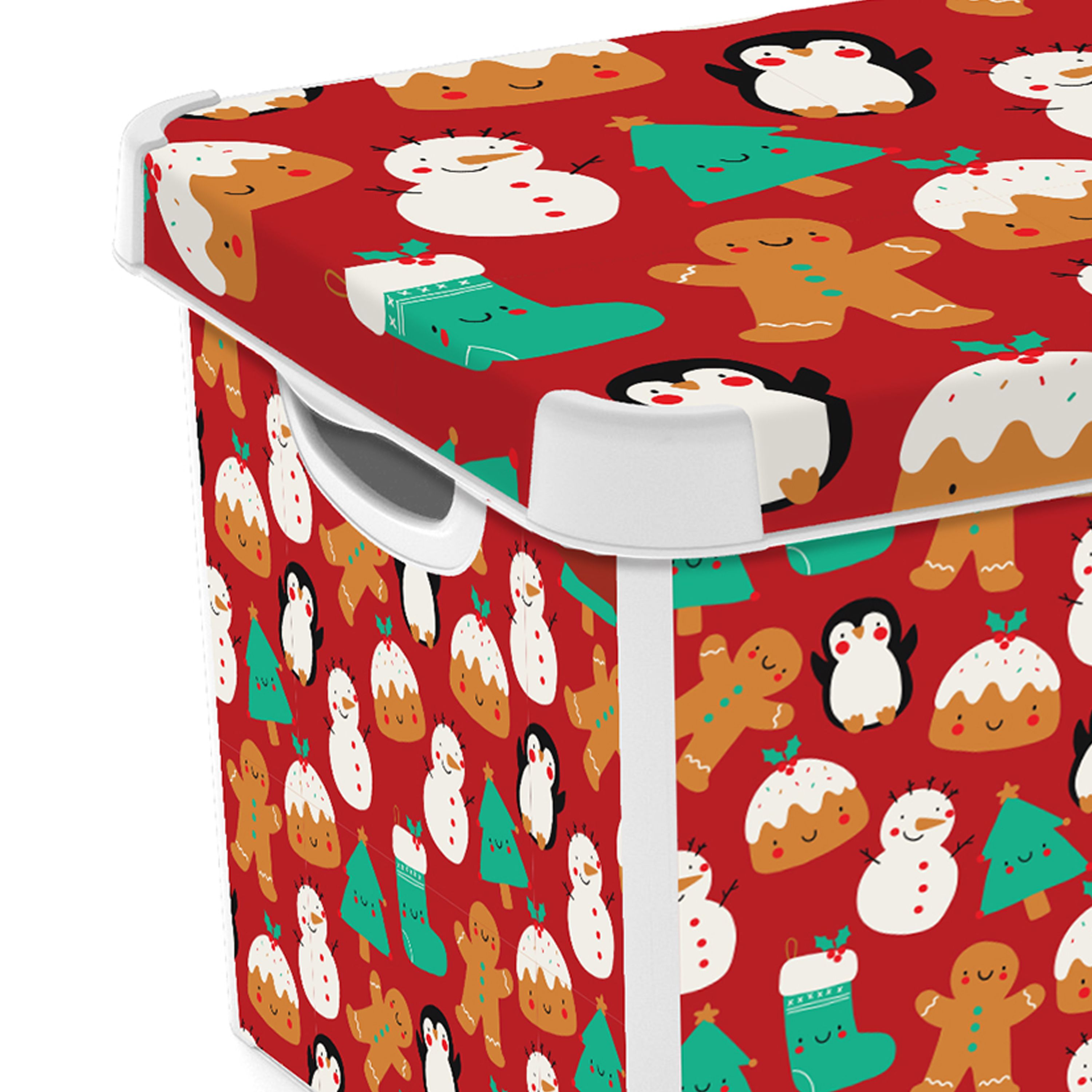Curver Xmas Friends Christmas storage box (L) 400mm x (W) 300mm