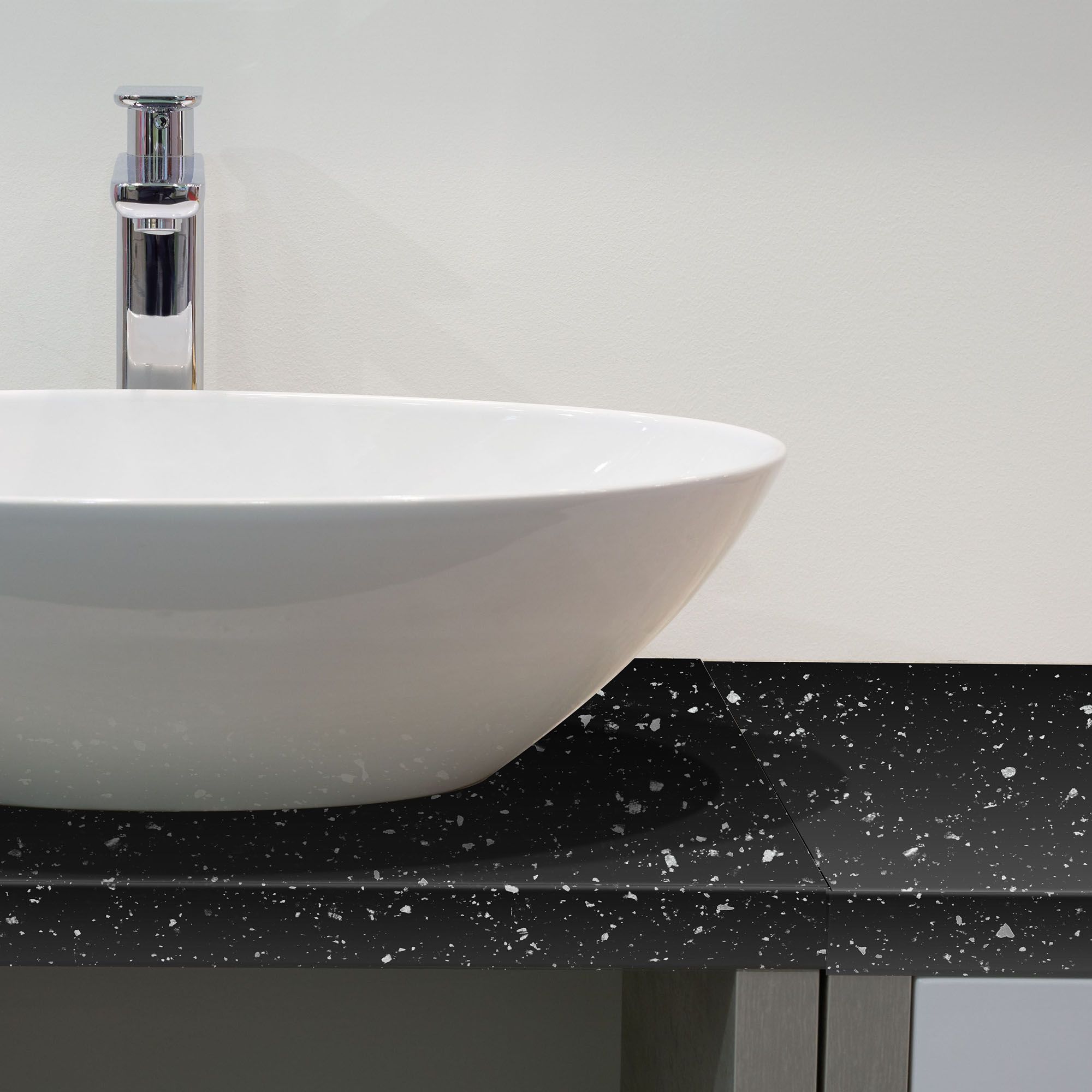 D-C-Fix Concrete Mid sheen Black Granite effect Vinyl Self-adhesive ...