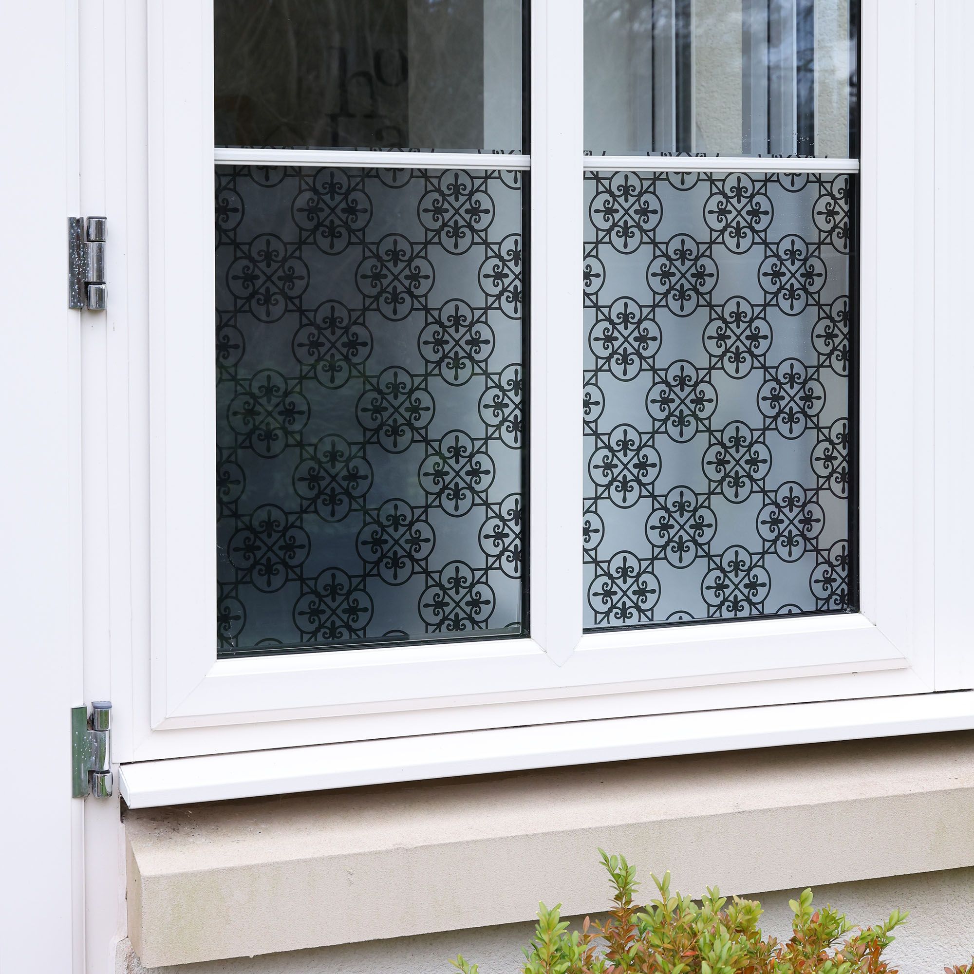 D-C-Fix Mid sheen Black & Transparent Window privacy film (L)1.5m (W)450mm
