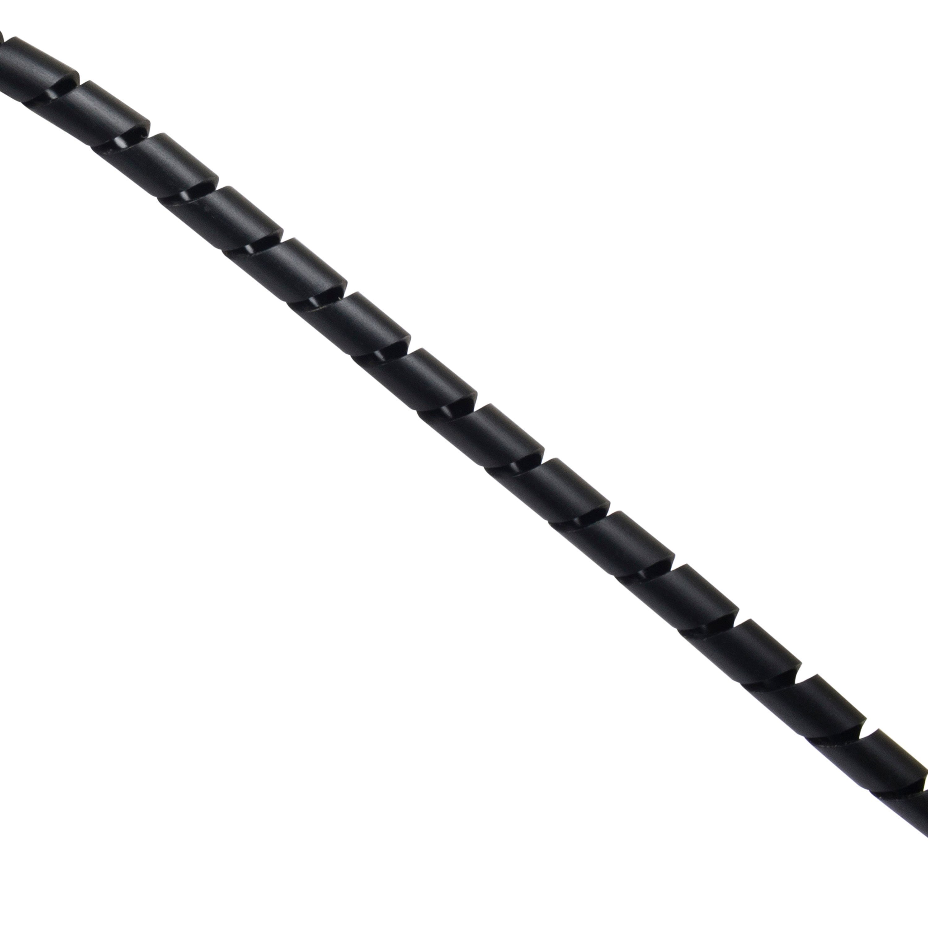 D-Line Black 6mm Cable wrap, (L)3m | DIY at B&Q