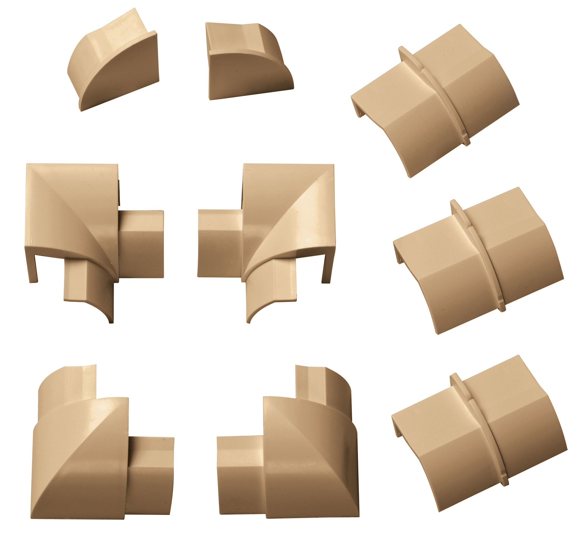 D-Line Brown 9 Piece Trunking kit, (W)30mm | DIY at B&Q