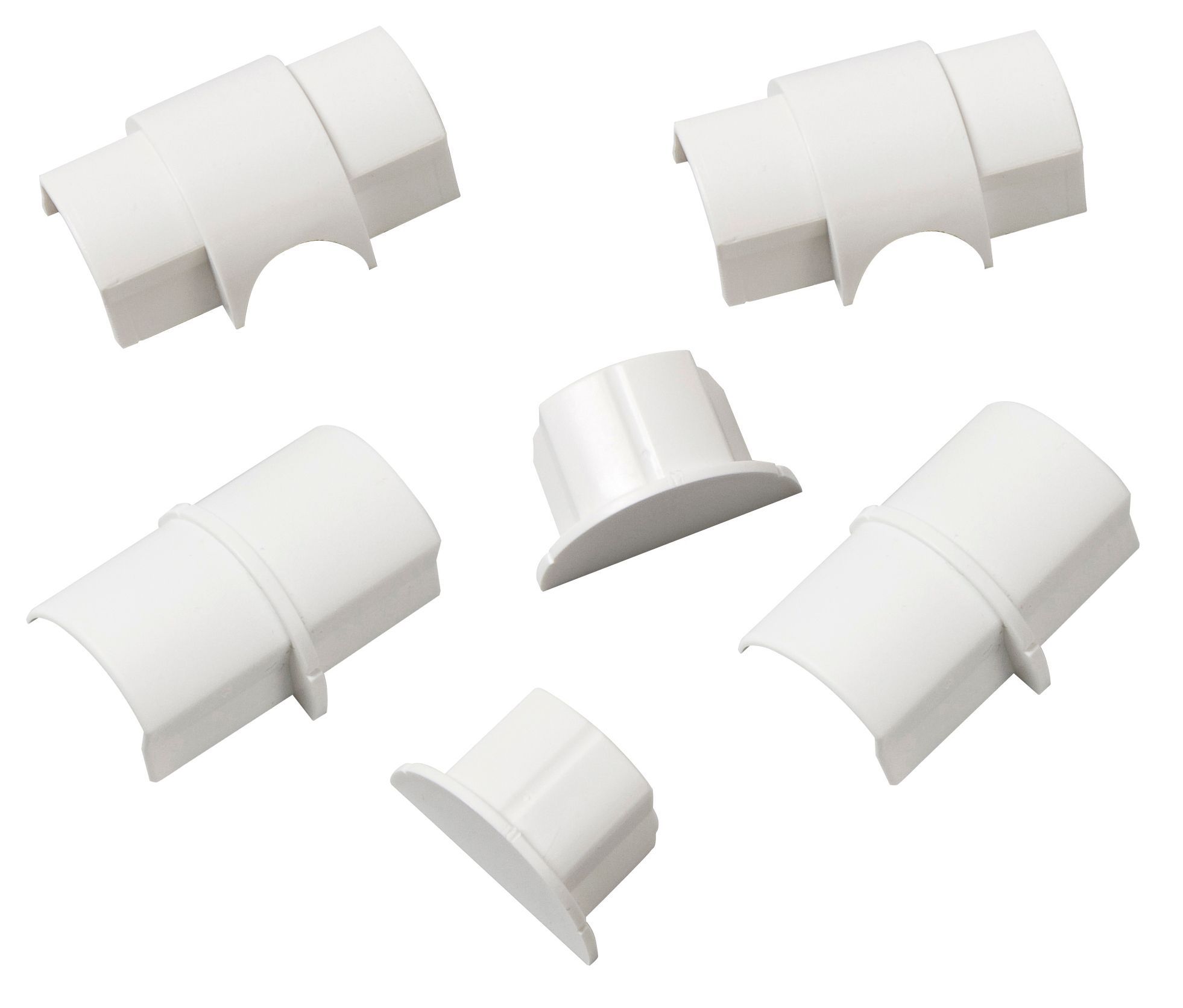 D-Line White 6 Piece Trunking kit, (W)30mm | DIY at B&Q