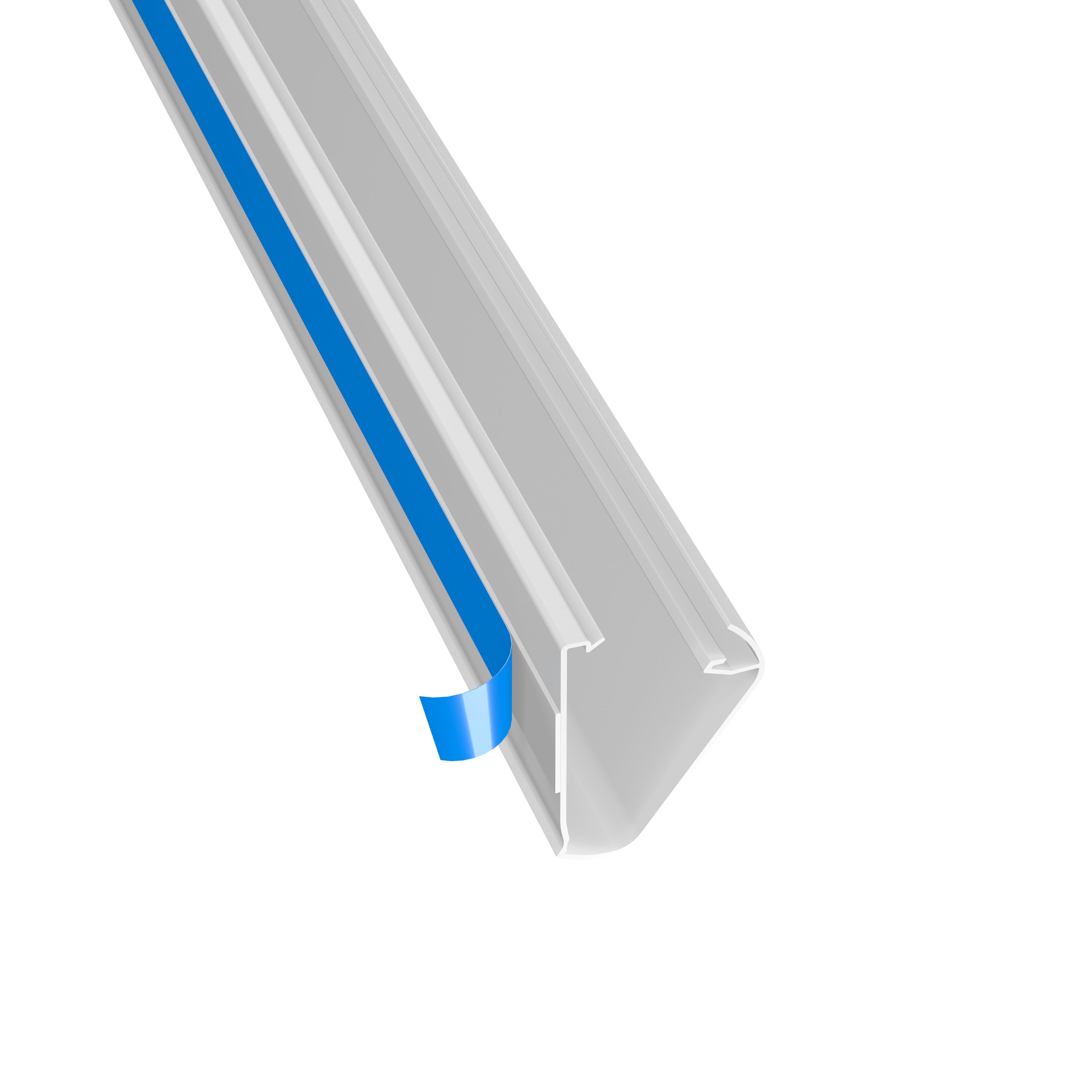 D-Line White Flat Decorative trunking,(W)60mm (L)0.76m (H)15mm