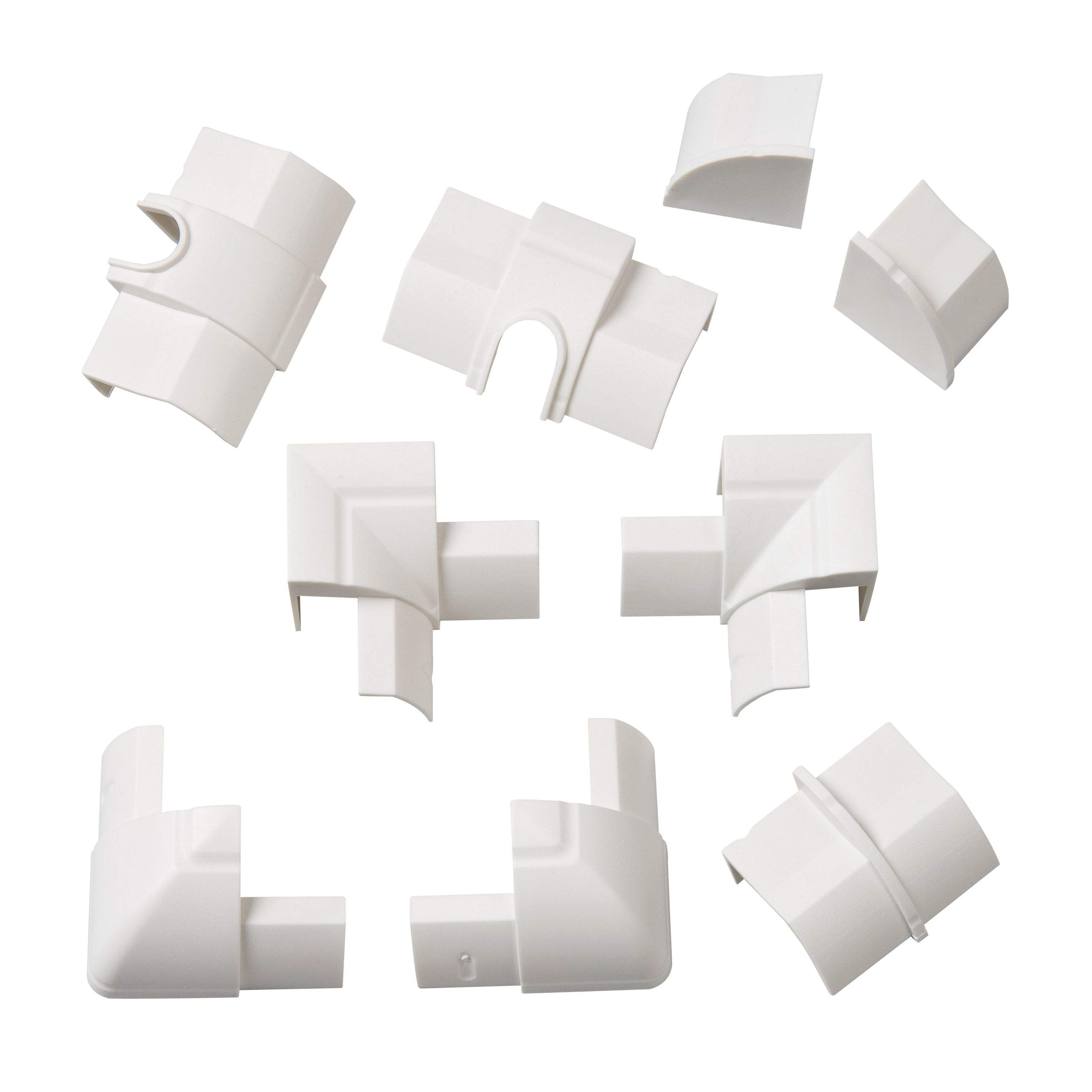 D-Line White Trunking coupler, (W)22mm | DIY at B&Q