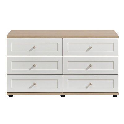 Darcey White oak effect Drawer (H)660mm (W)1200mm (D)420mm | DIY at B&Q