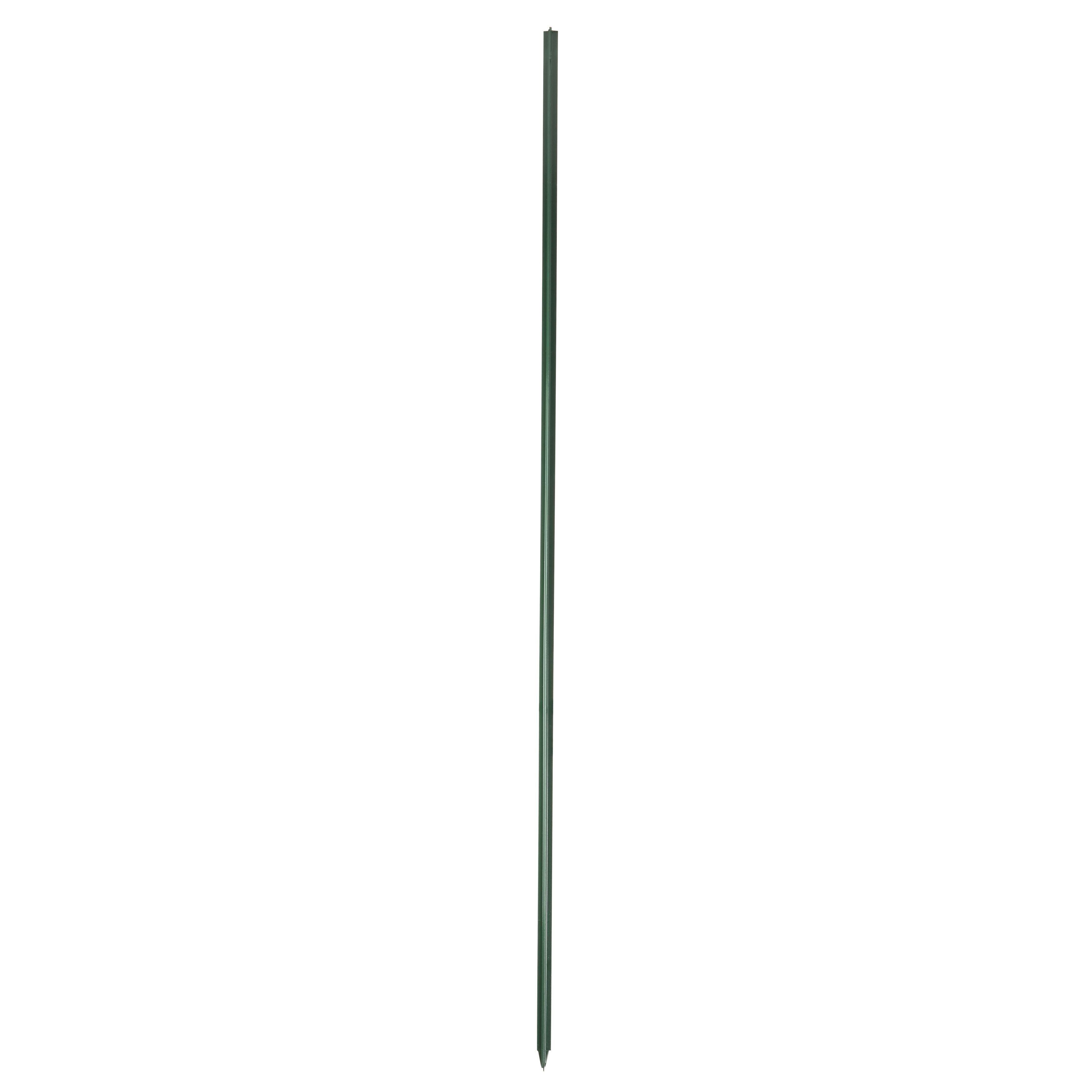 Dark green T-shaped Metal Fence post (H)2m (W)30mm