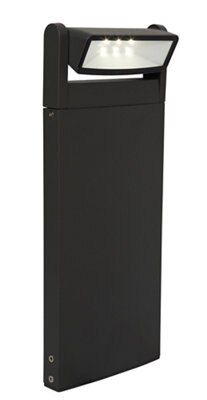 Dark grey Mains-powered 1 lamp LED Outdoor Post light (H)525mm | DIY at B&Q