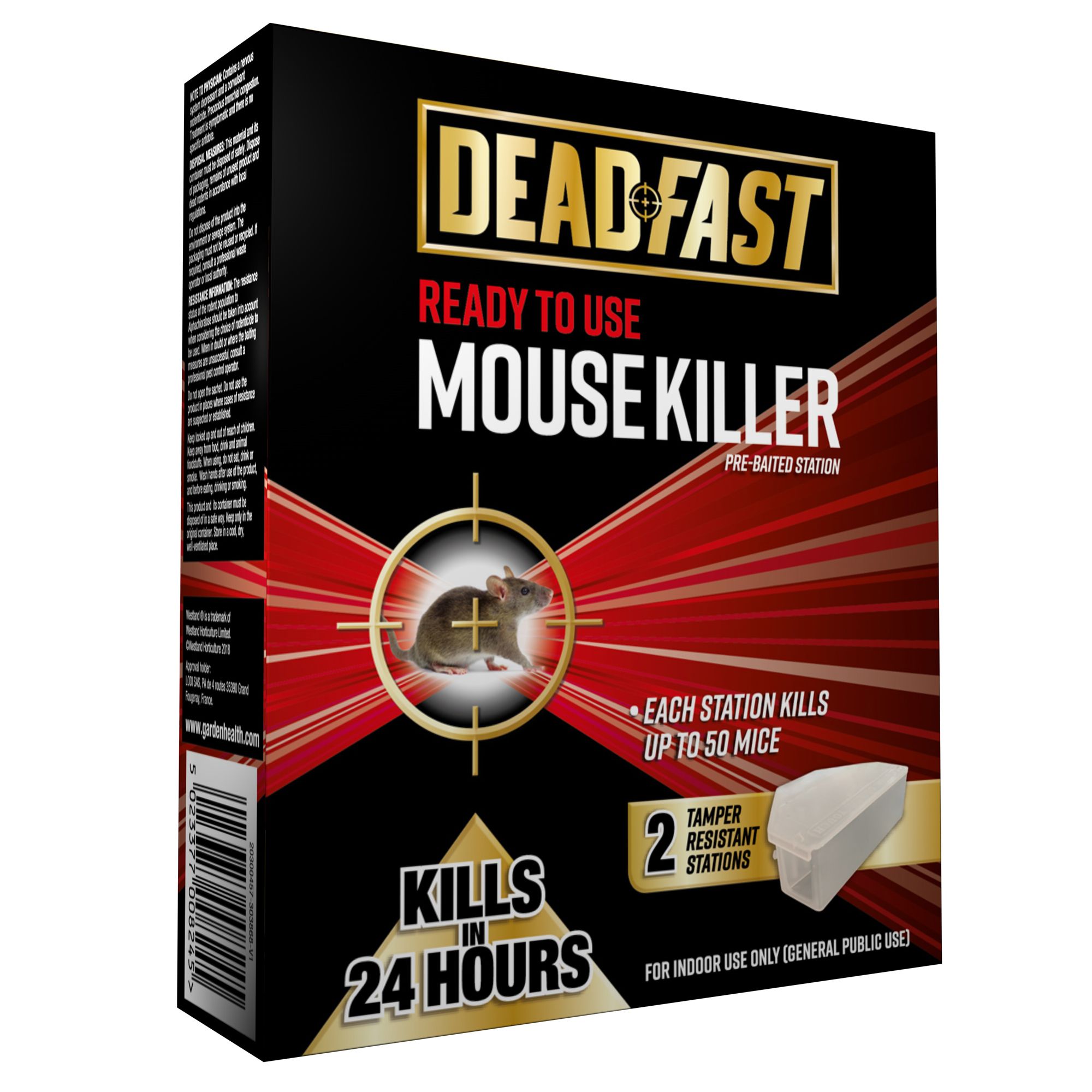 Deadfast Mice Plus Bait station, 20g | DIY at B&Q