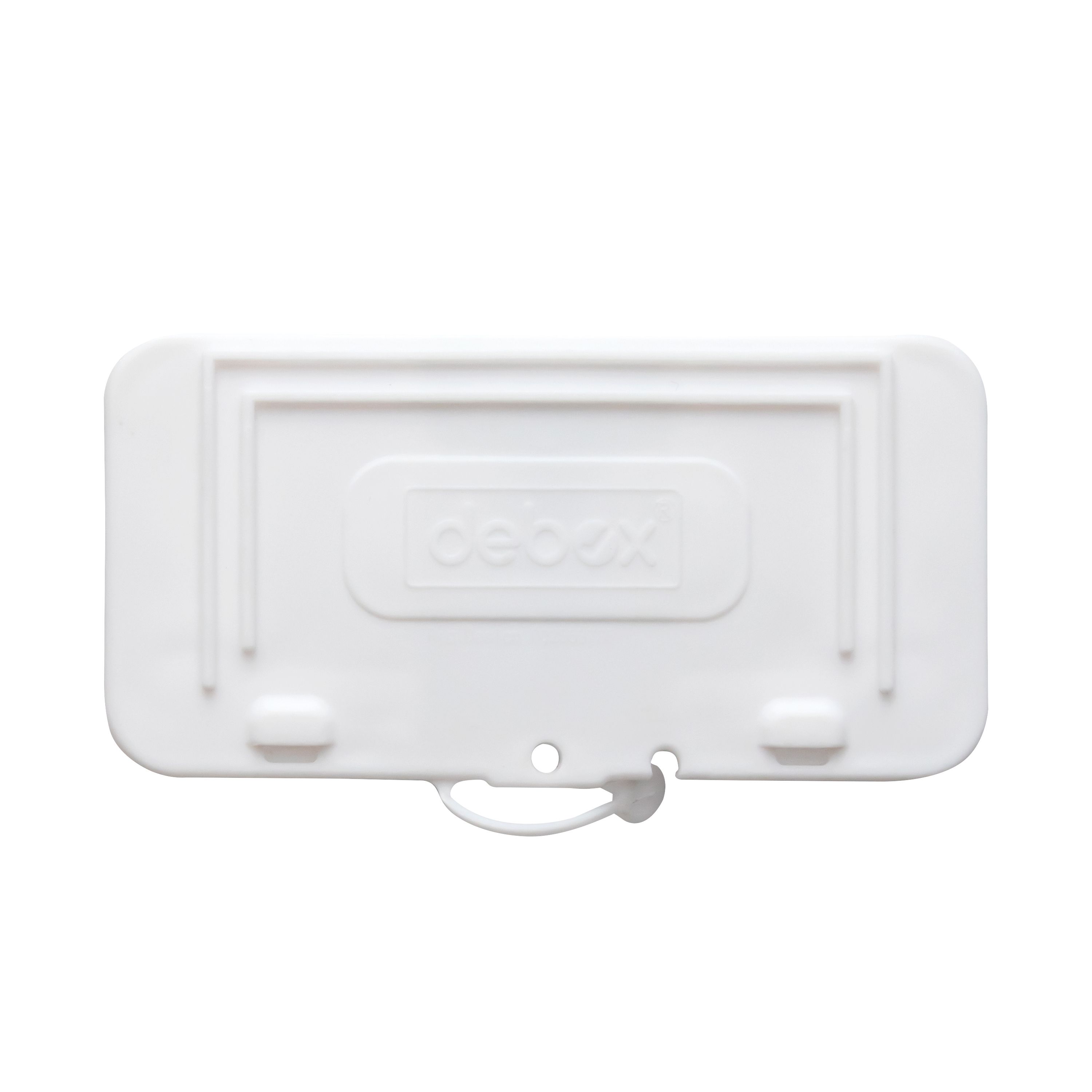 Debox White Indoor 24A Rectangular Junction box (W)97mm