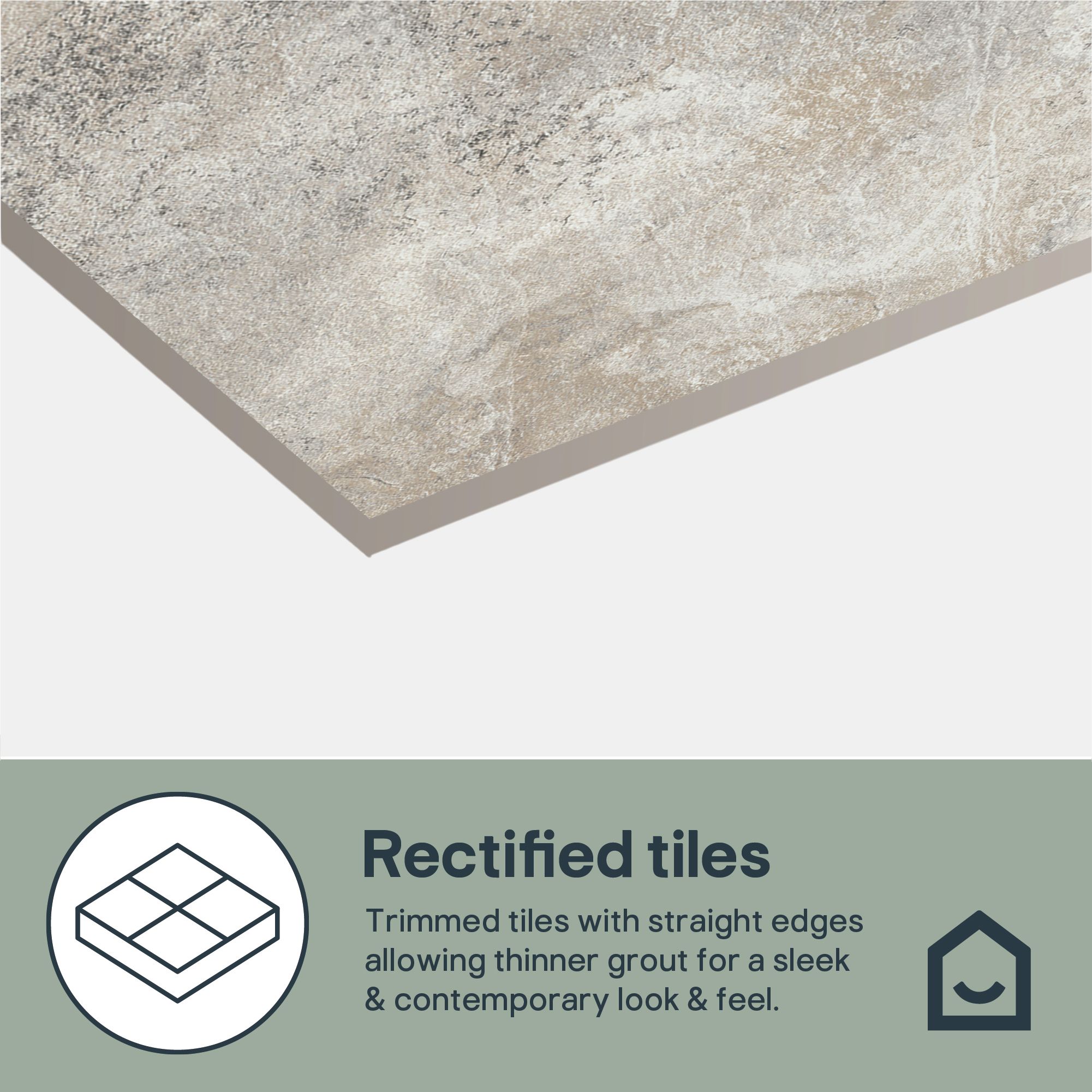 Delaca Beige Matt Fossilised Stone effect Porcelain Outdoor Floor Tile ...