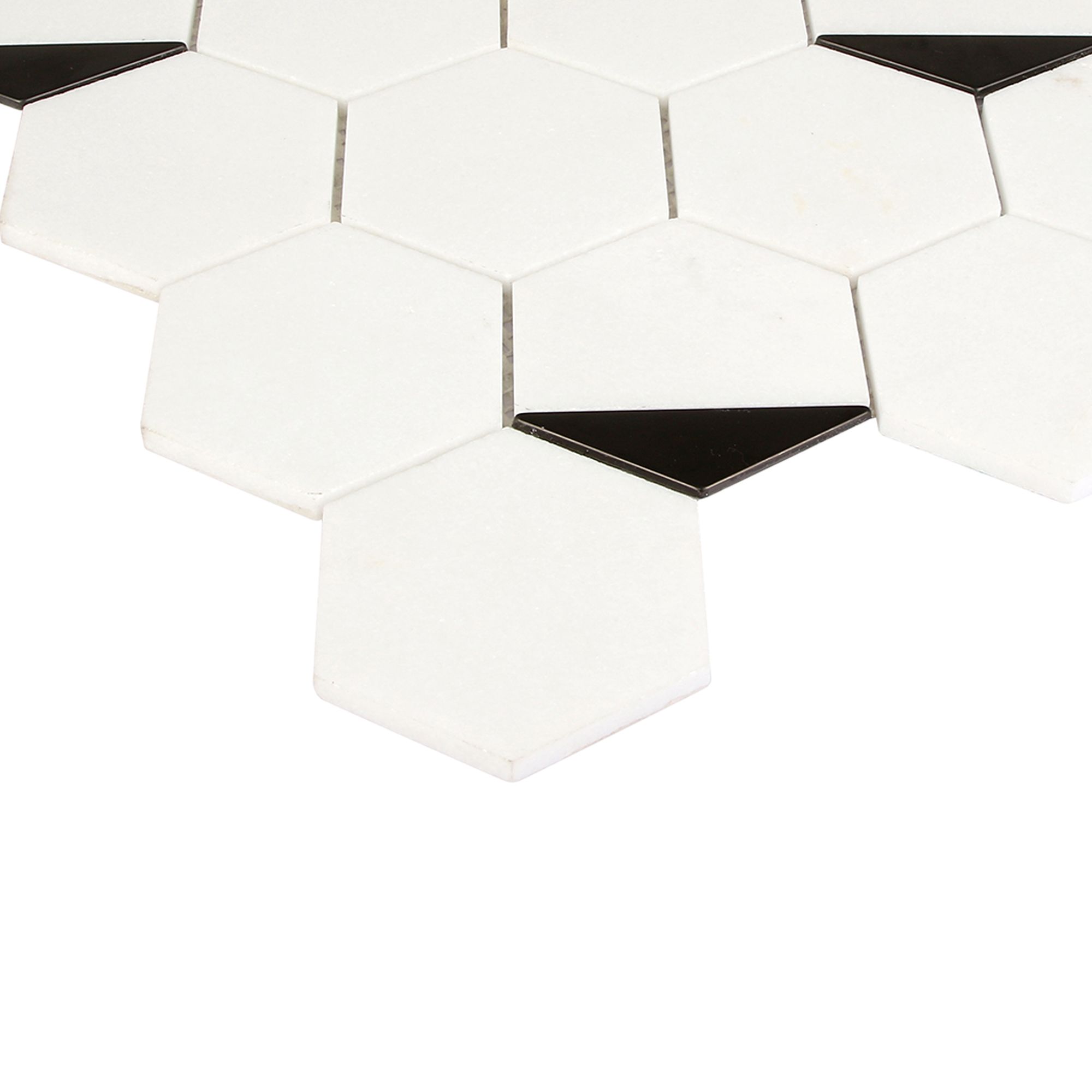 Delicato White Gloss Natural stone & stainless steel Mosaic tile sheet ...