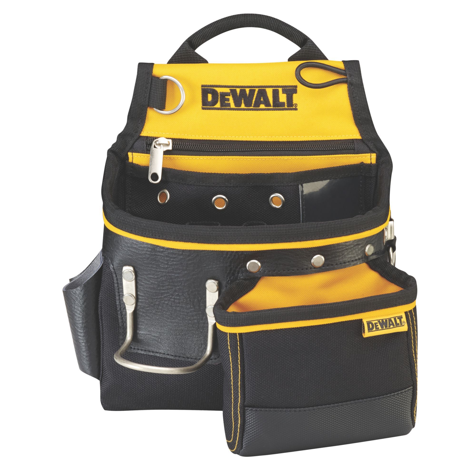 DeWalt 1200 denier polyester fabric 4 pocket Hammer loop | DIY at B&Q