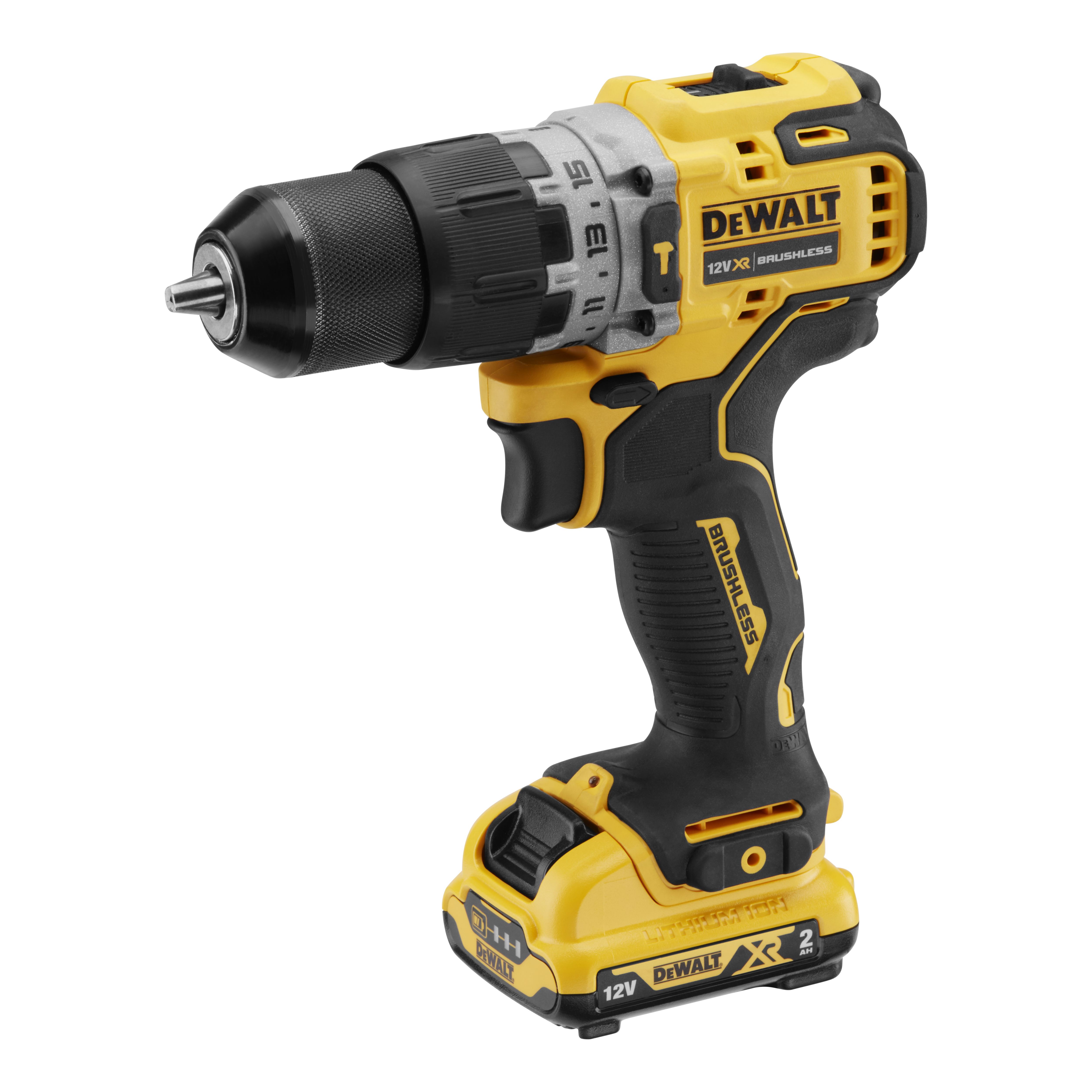 DeWalt 12V Li-ion Cordless Percussion drill (2 x 2Ah) - DCD706D2-GB | £ ...