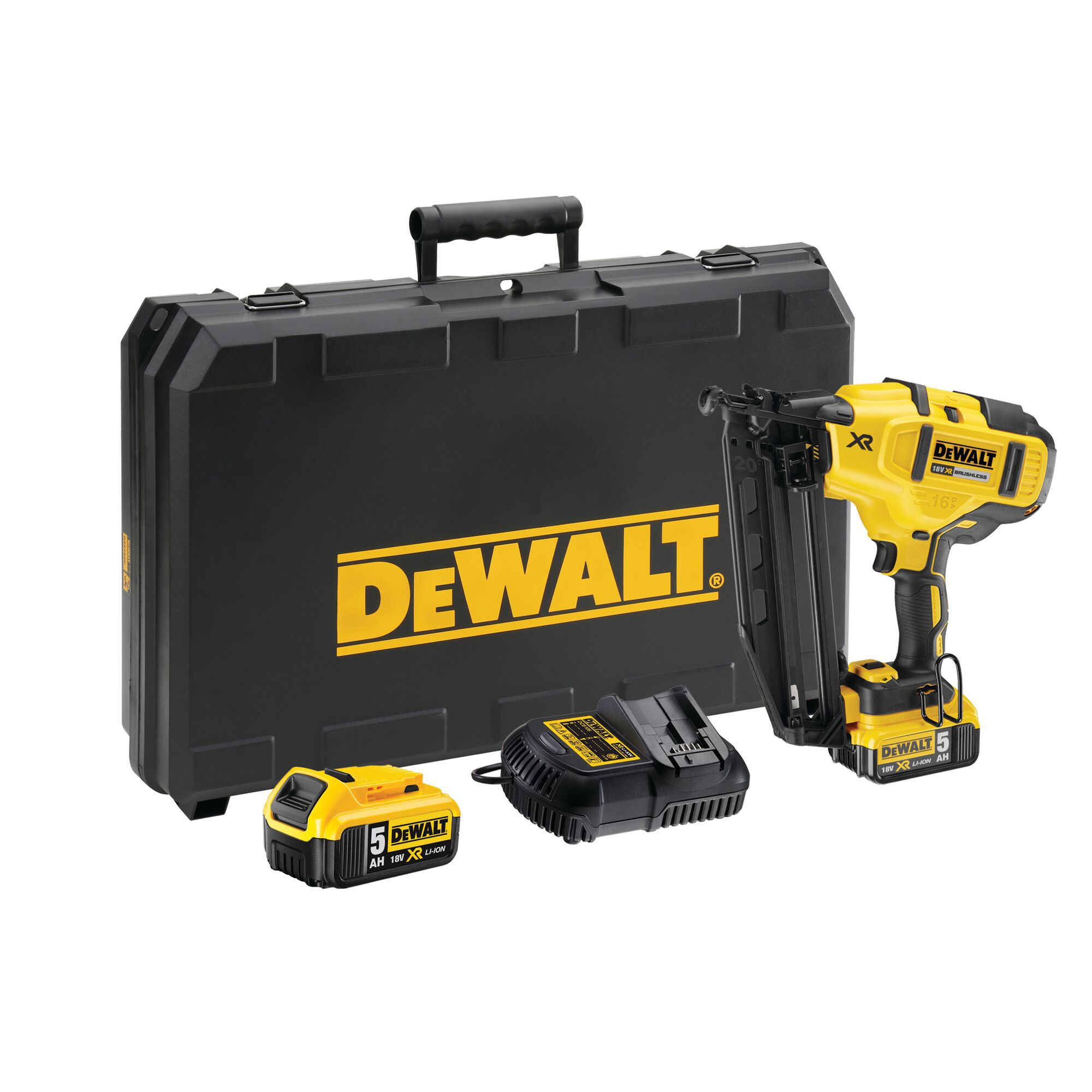 DeWalt 2nd Fix 18V 63mm 2 x 5Ah Li-ion XR Second fix Cordless Straight ...