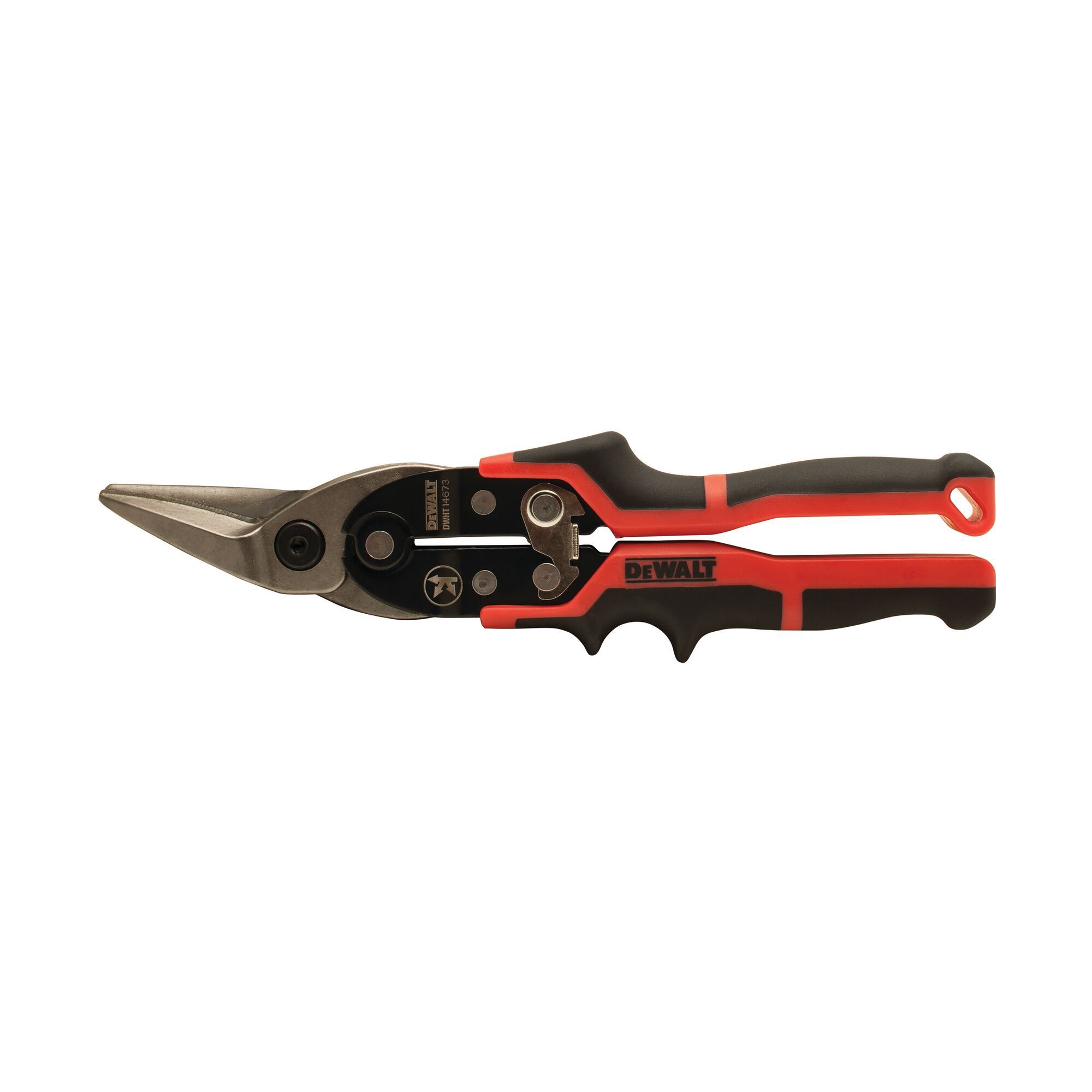 DeWalt 300mm Black & Red Ergonomic Left cut aviation snips