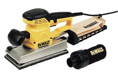 DeWalt 350W 110V Corded 1/2 sheet sander D26421-LX | DIY at B&Q