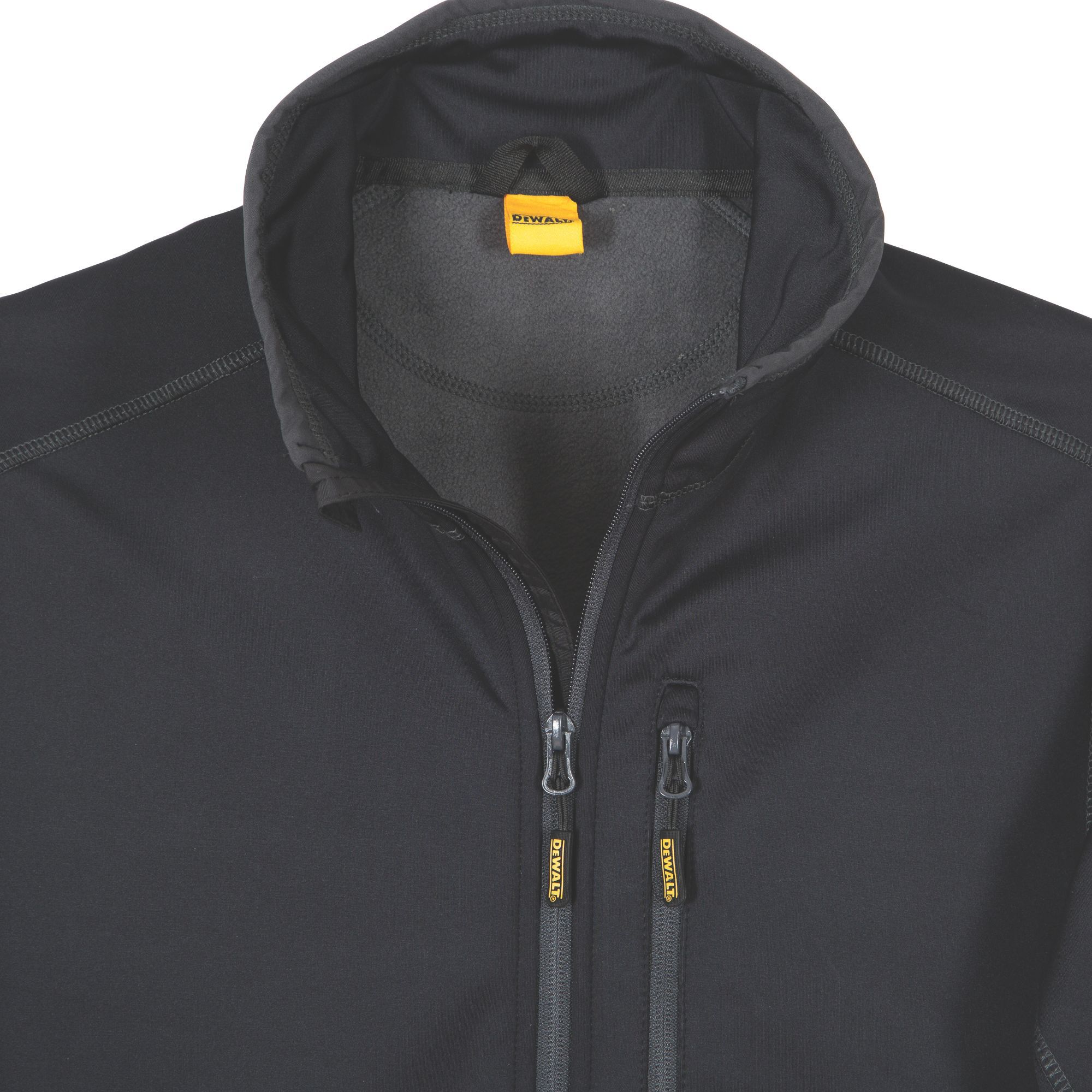 DEWALT BARTON 3-LAYER TECH BLACK MEN'S JACKET, LARGE