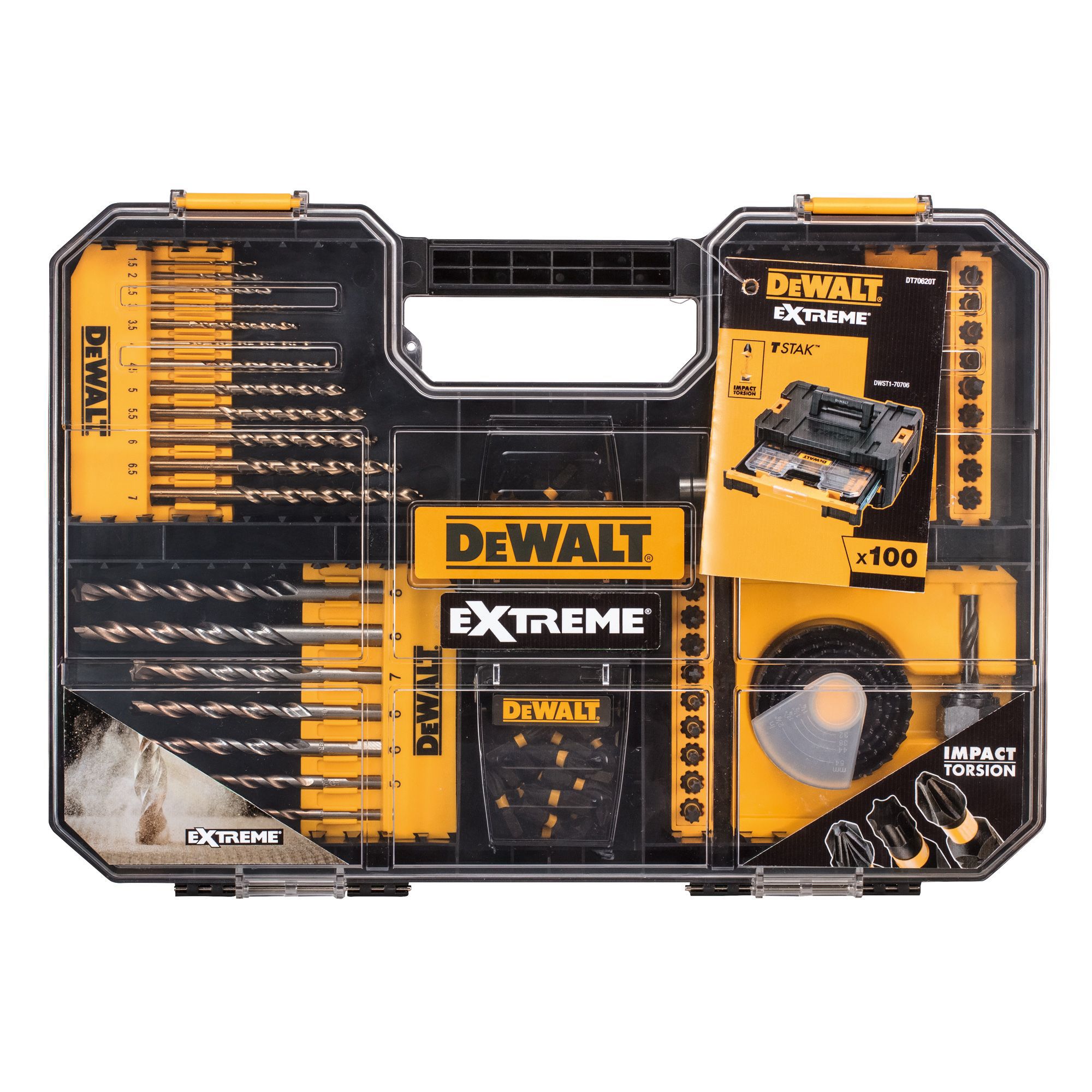 DeWalt Extreme 100 piece Mixed Drill bit | DIY at B&Q