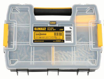 DeWalt Grey Nylon & stainless steel Wall plug, 300 pieces