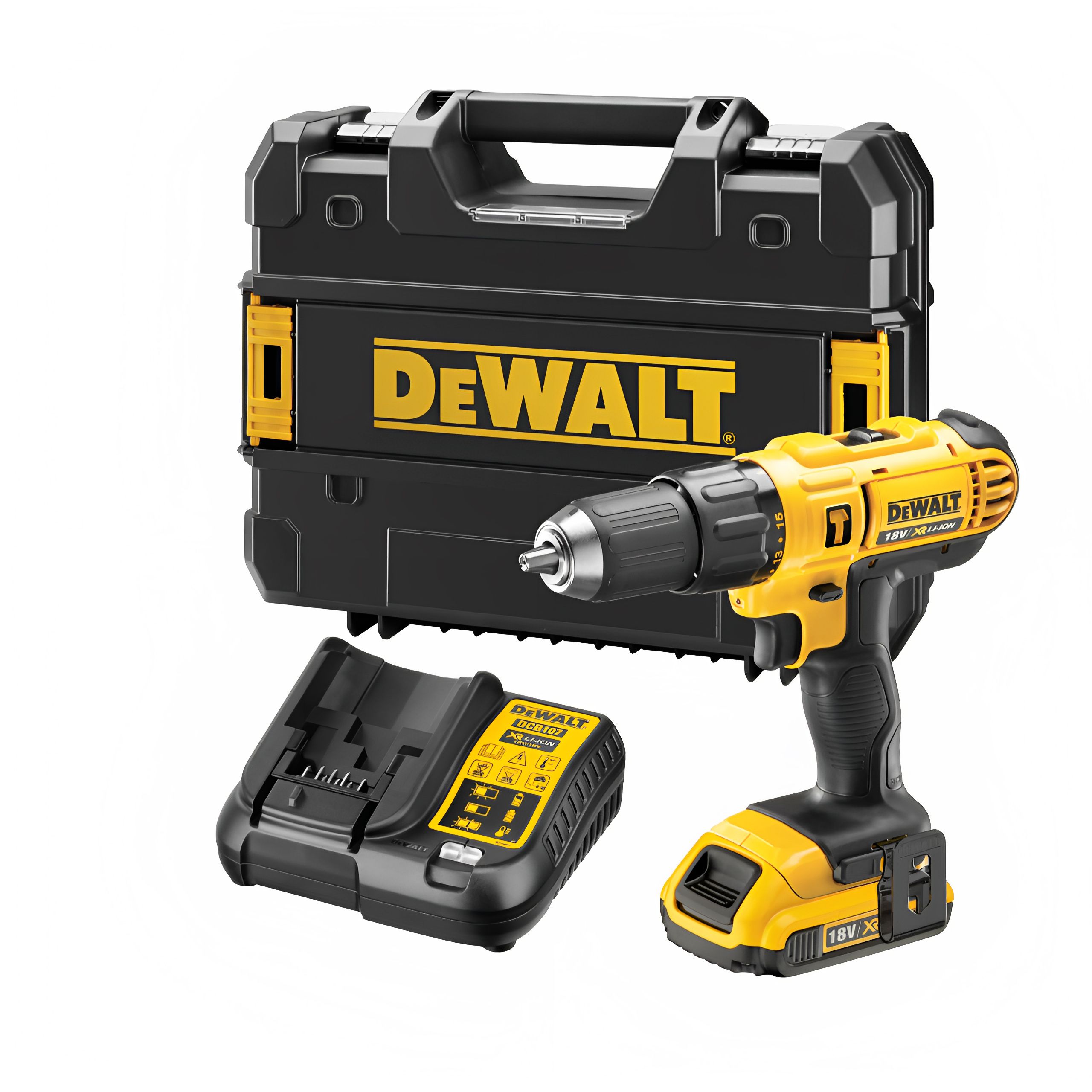 DeWalt XR 18V Li-ion Brushed Cordless Combi drill (1 x 2Ah) - DCD776D1T ...
