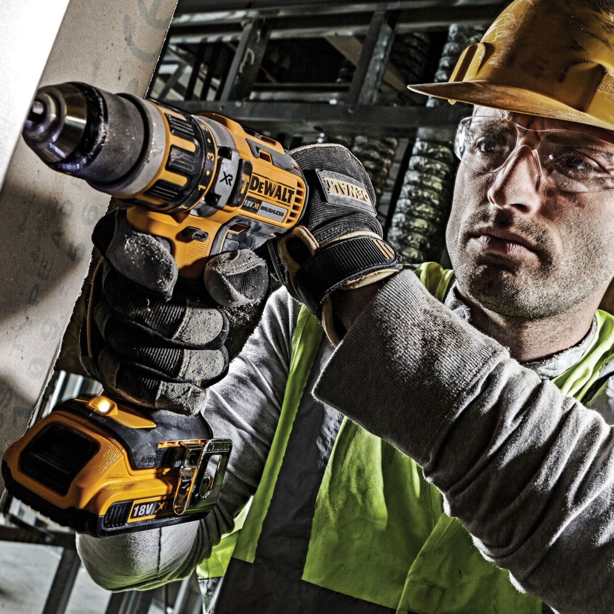 DeWalt XR 18V Li ion Brushless Cordless Combi drill 2 x 2Ah DCD795D2 GB