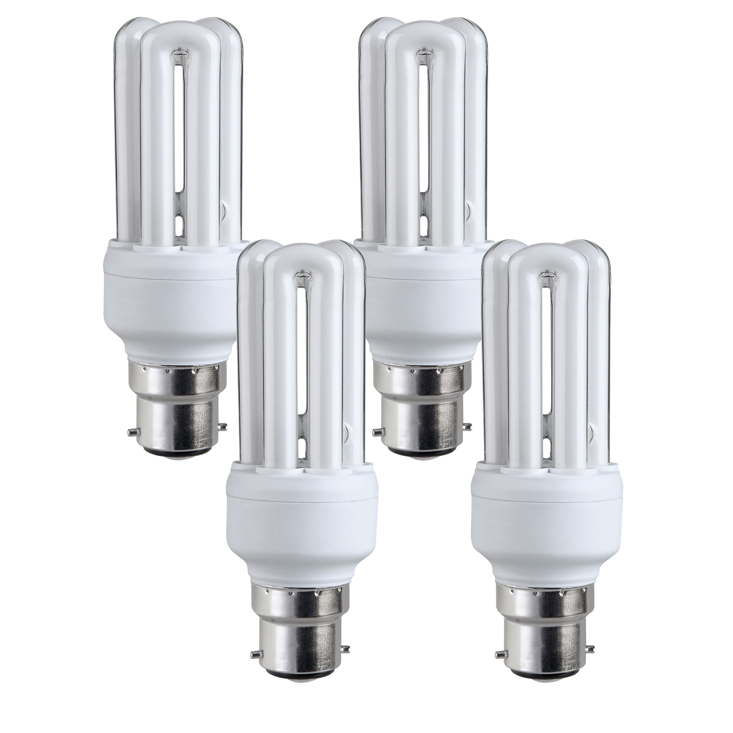 Diall 11W 630lm Stick CFL Light bulb, Pack of 4 | DIY at B&Q