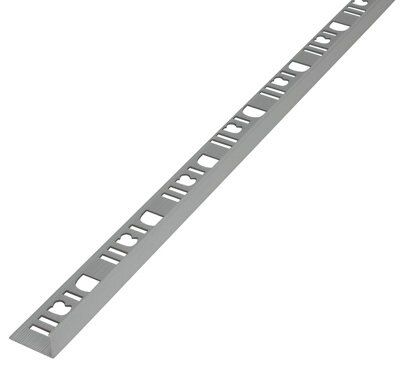 Diall 12.5mm Straight Aluminium Tile trim