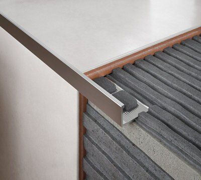 Diall 12.5mm Straight Aluminium Tile trim