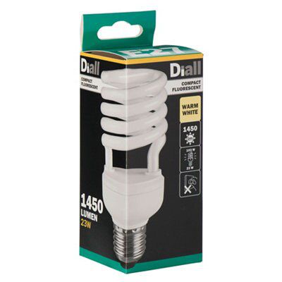 Diall 23W 1450lm Spiral CFL Light bulb