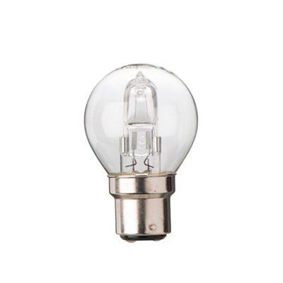 Diall 30W Mini globe Halogen Dimmable Light bulb, Pack of 3