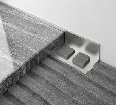 Diall 8mm Straight Aluminium Tile trim