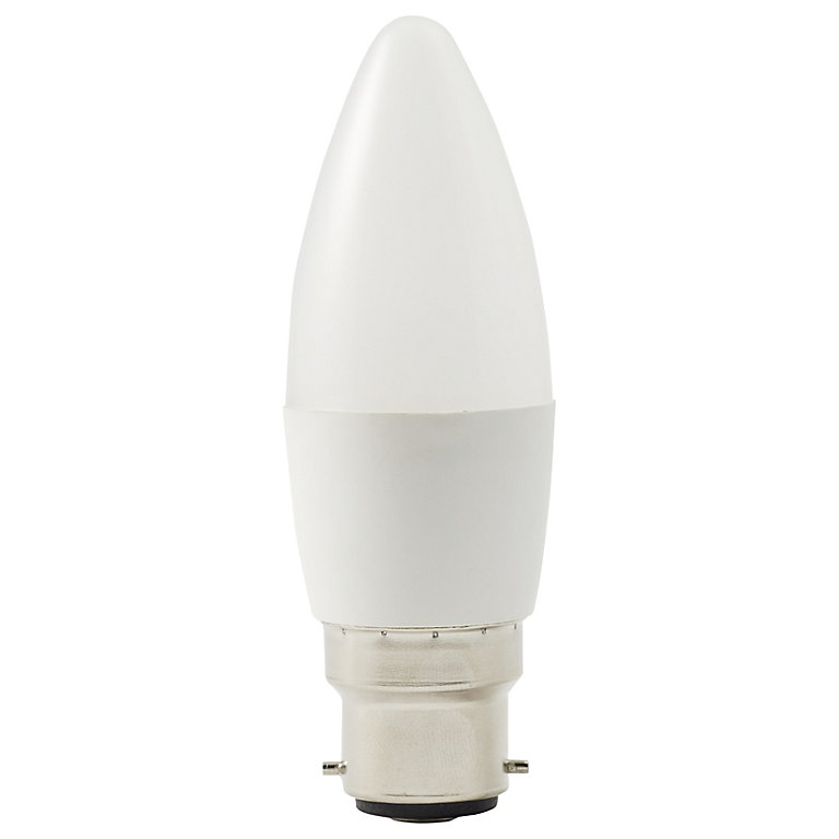Diall B22 2.2W 250lm Frosted Candle Warm white LED Light bulb | DIY at B&Q Diall B22 2.2W 250lm Frosted Candle Warm white LED Light bulb | DIY at B&Q