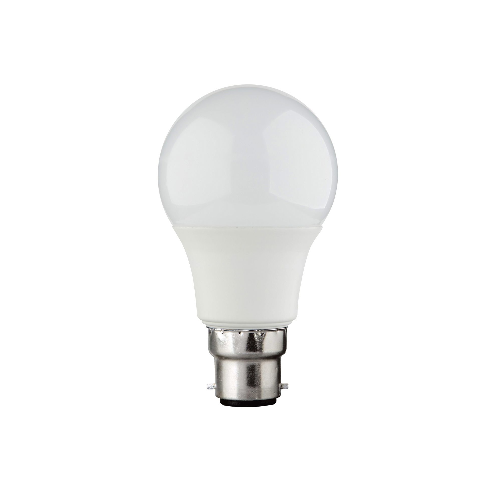 Diall Bayonet cap (B22) 7.2W 806lm A60 Neutral white LED Light bulb ...