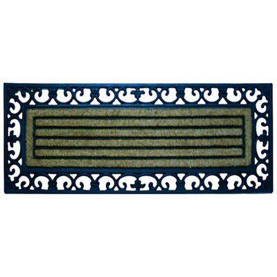 Diall Black Door mat, 45cm x 120cm