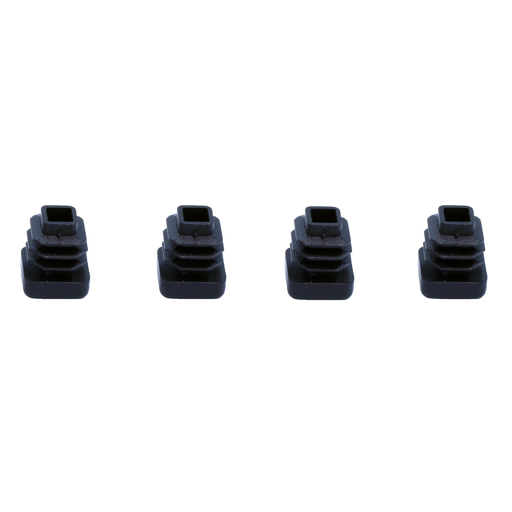 Diall Black Plastic Insert cap, Pack of 4