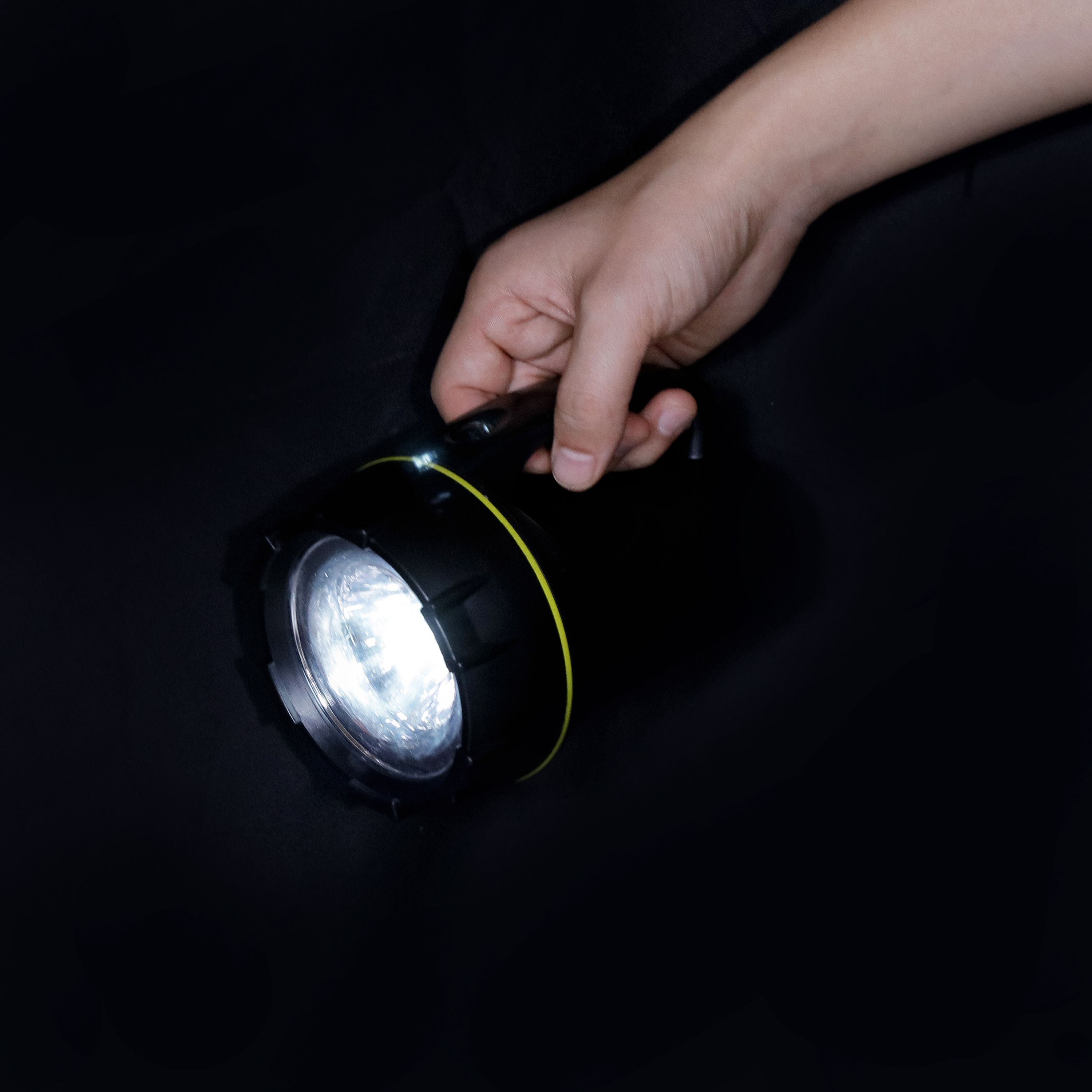 Diall Black Rechargeable 120lm LED Torch | DIY at B&Q
