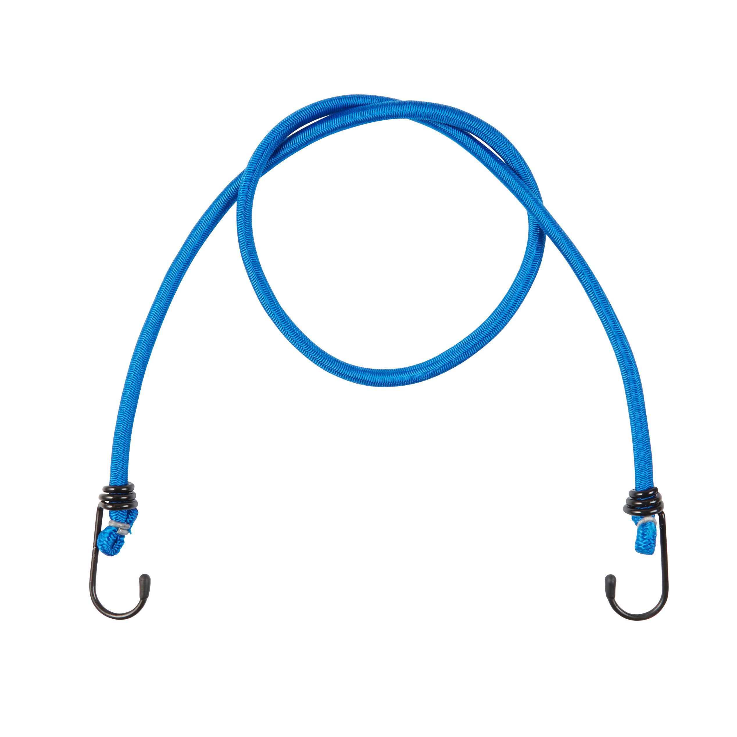 Diall Blue Bungee cord with hooks (L)1m, Pack of 2 | DIY at B&Q