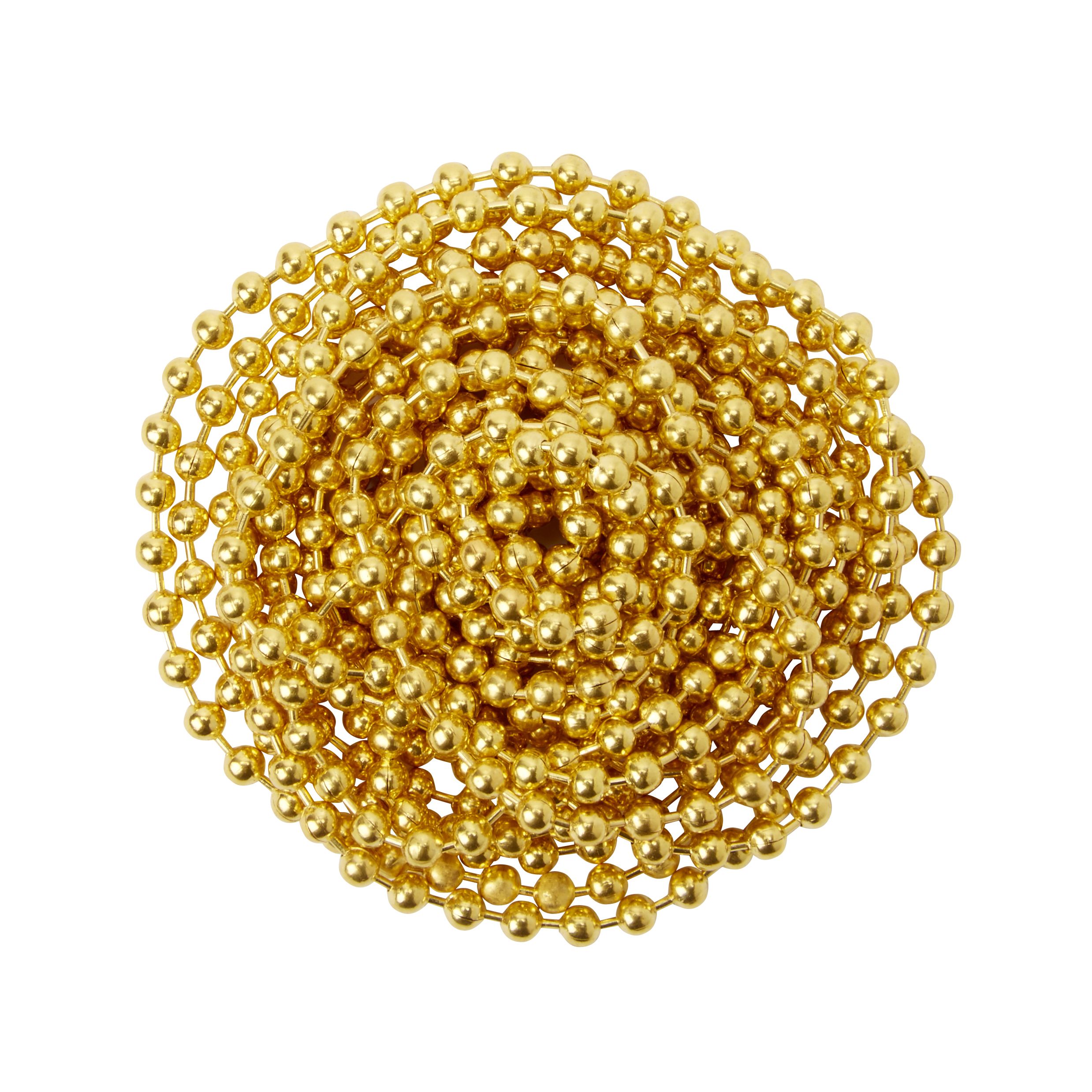 Diall Brass Bead Chain, (L)2.5m (Dia)2mm | DIY at B&Q