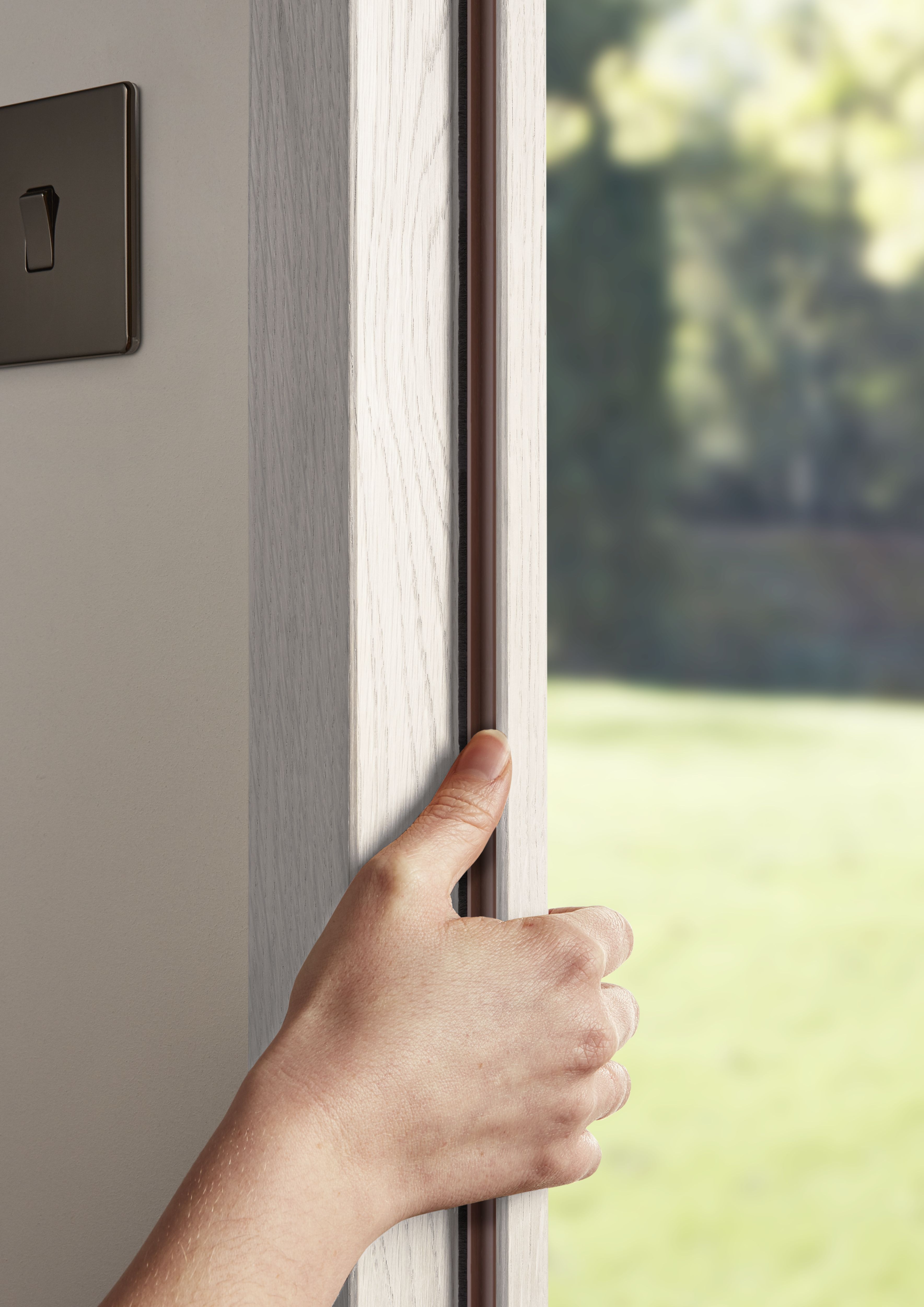 Diall Brown PVC Draught excluder, (L)1.05m