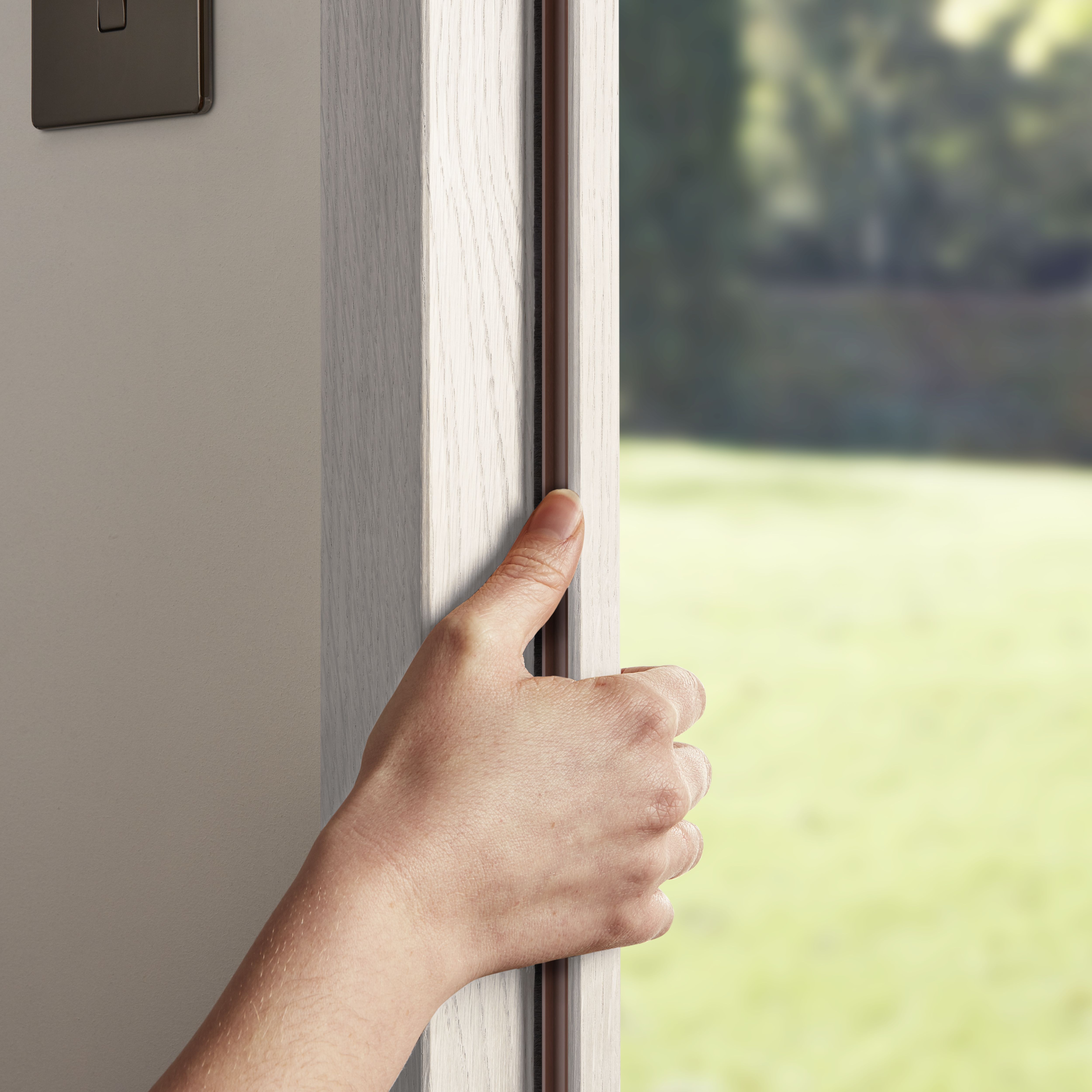 Diall Brown PVC Draught excluder, (L)1.05m