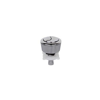 Diall Chrome effect Plastic Flush button